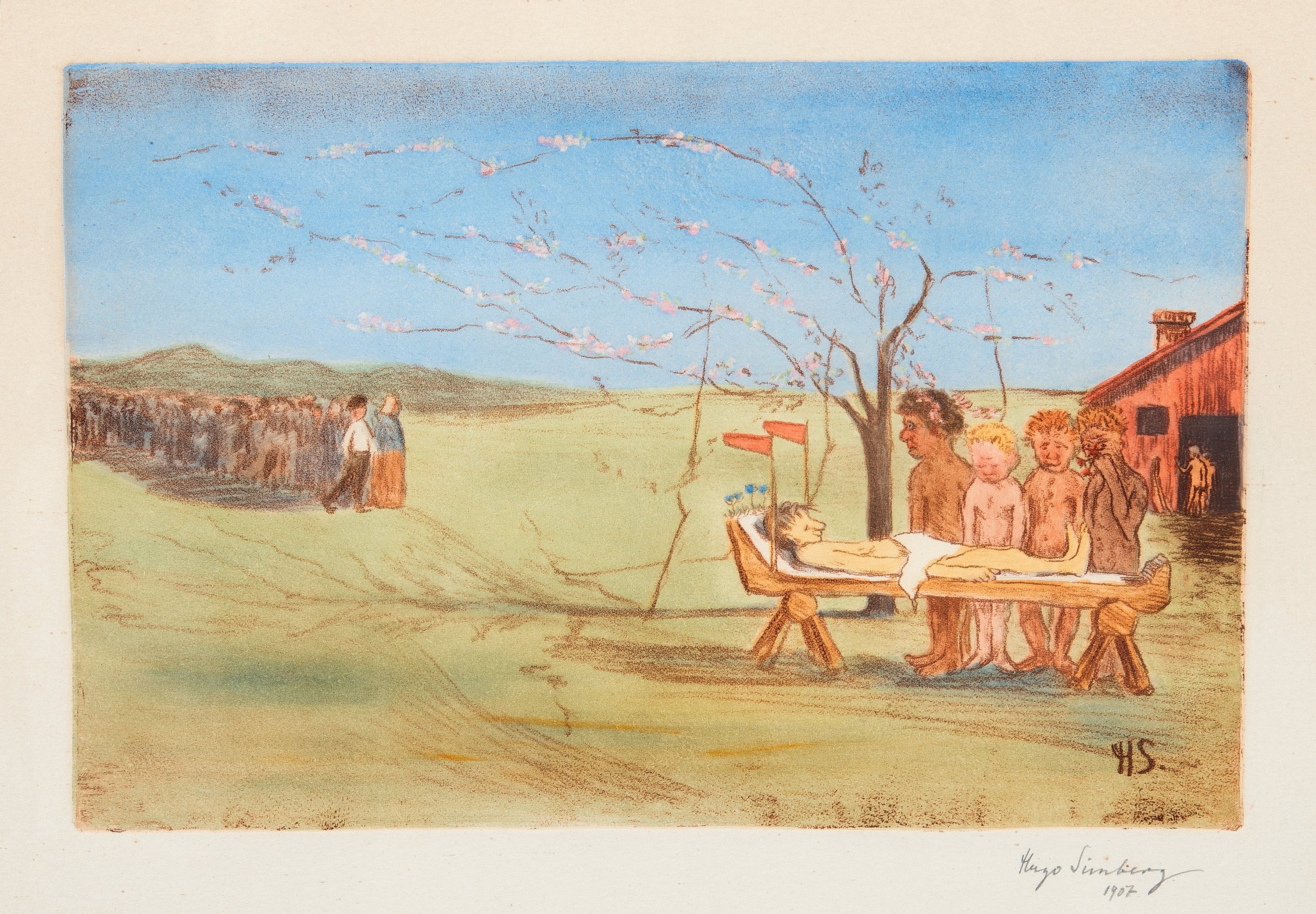 Hugo Simberg, "PIRU ON KUOLLUT". - Bukowskis