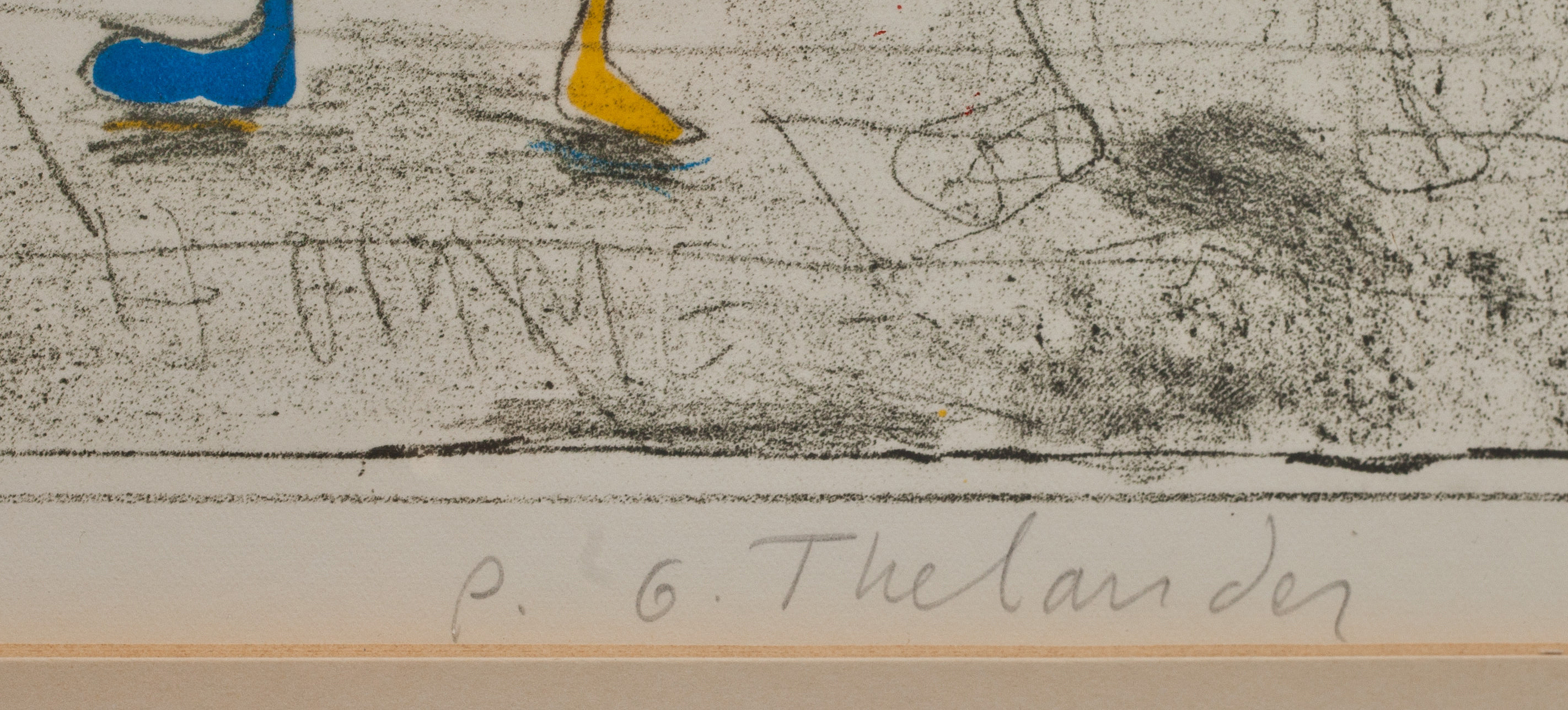 PÄR GUNNAR THELANDER, mapp med 3+1, färglitografier, signerade och ...