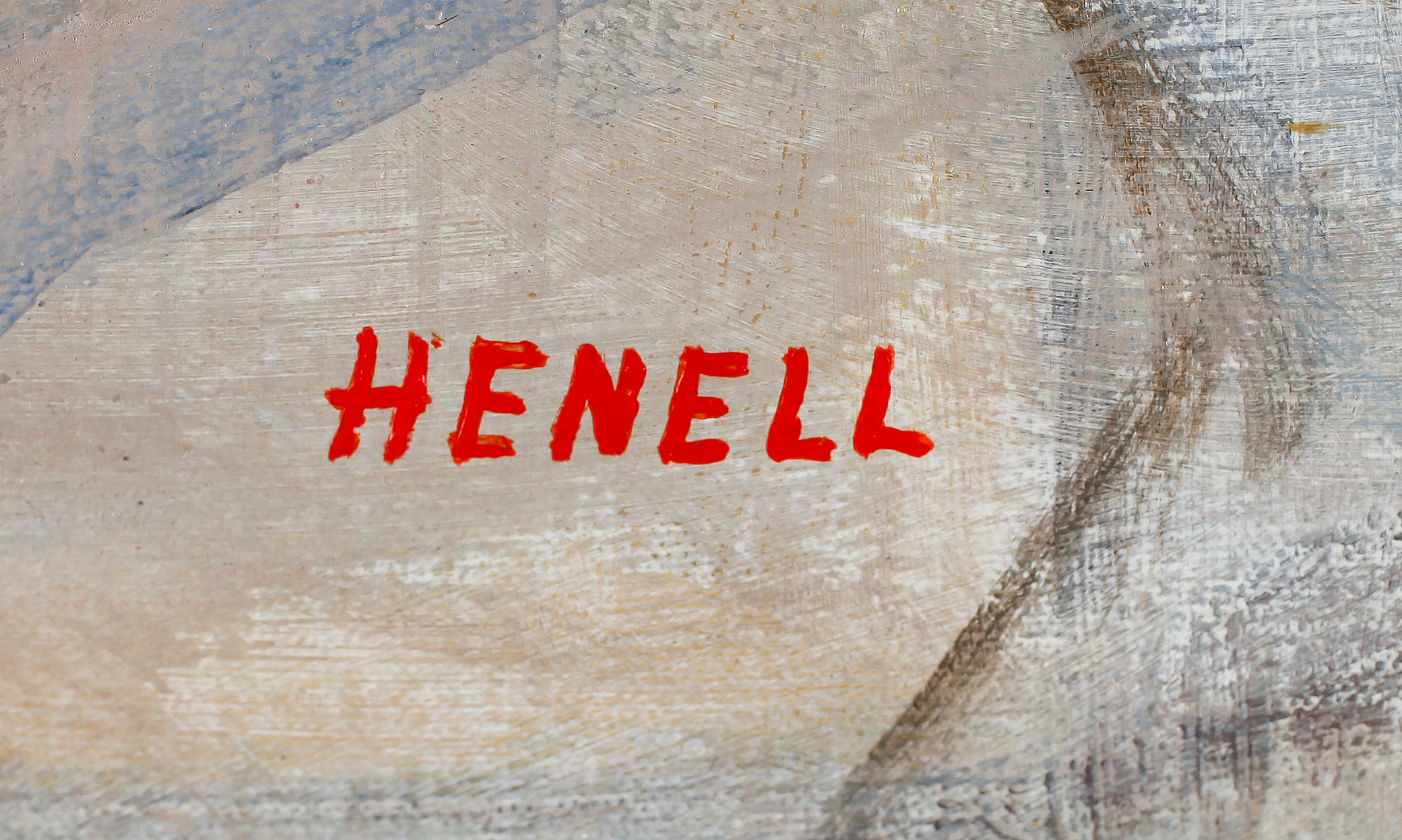 FOLKE HENELL, olja på pannå, signerad. - Bukowskis