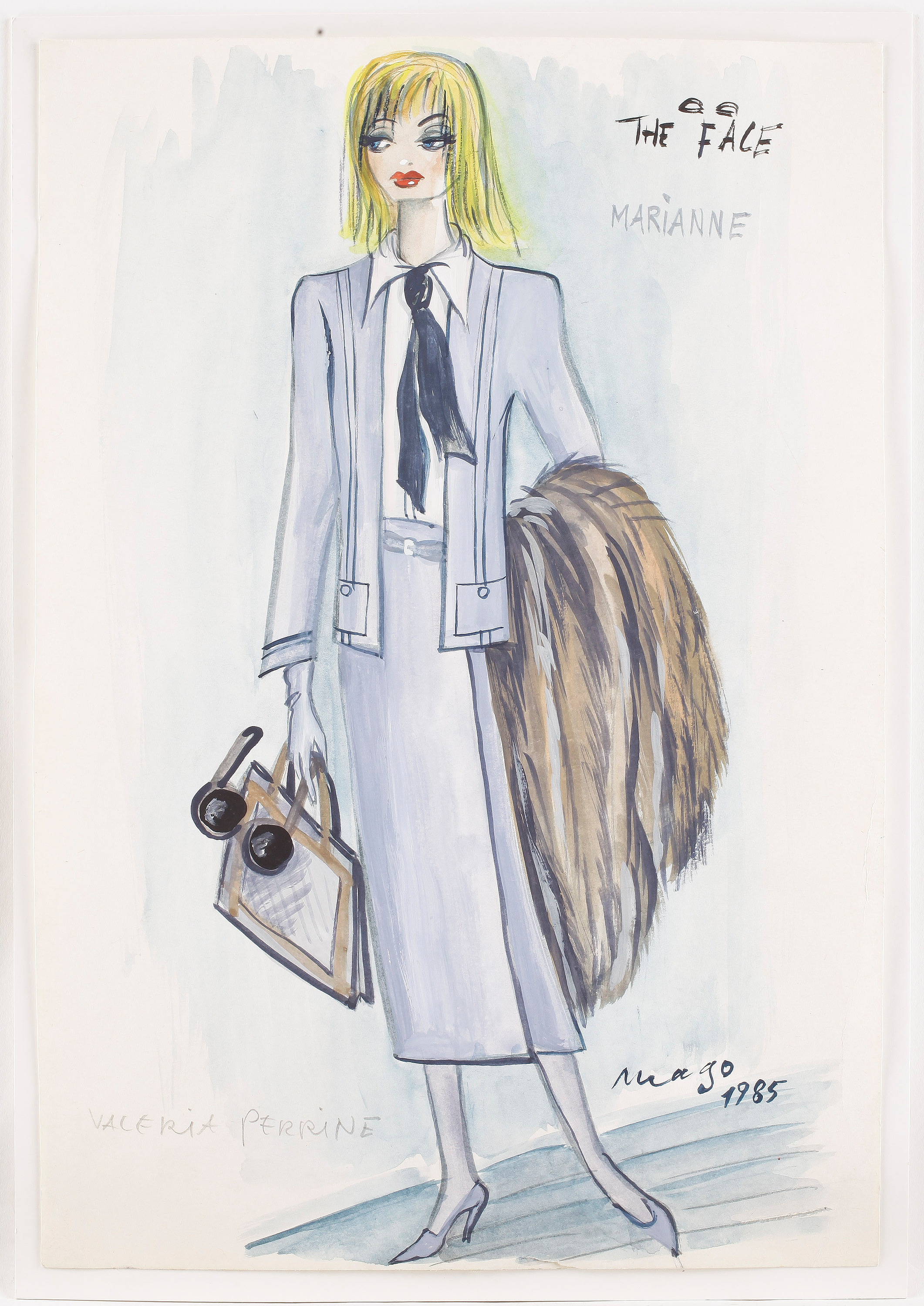 MAX GOLDSTEIN (MAGO), dräktskisser, teckningar, blyertsskisser, ca 40 ...