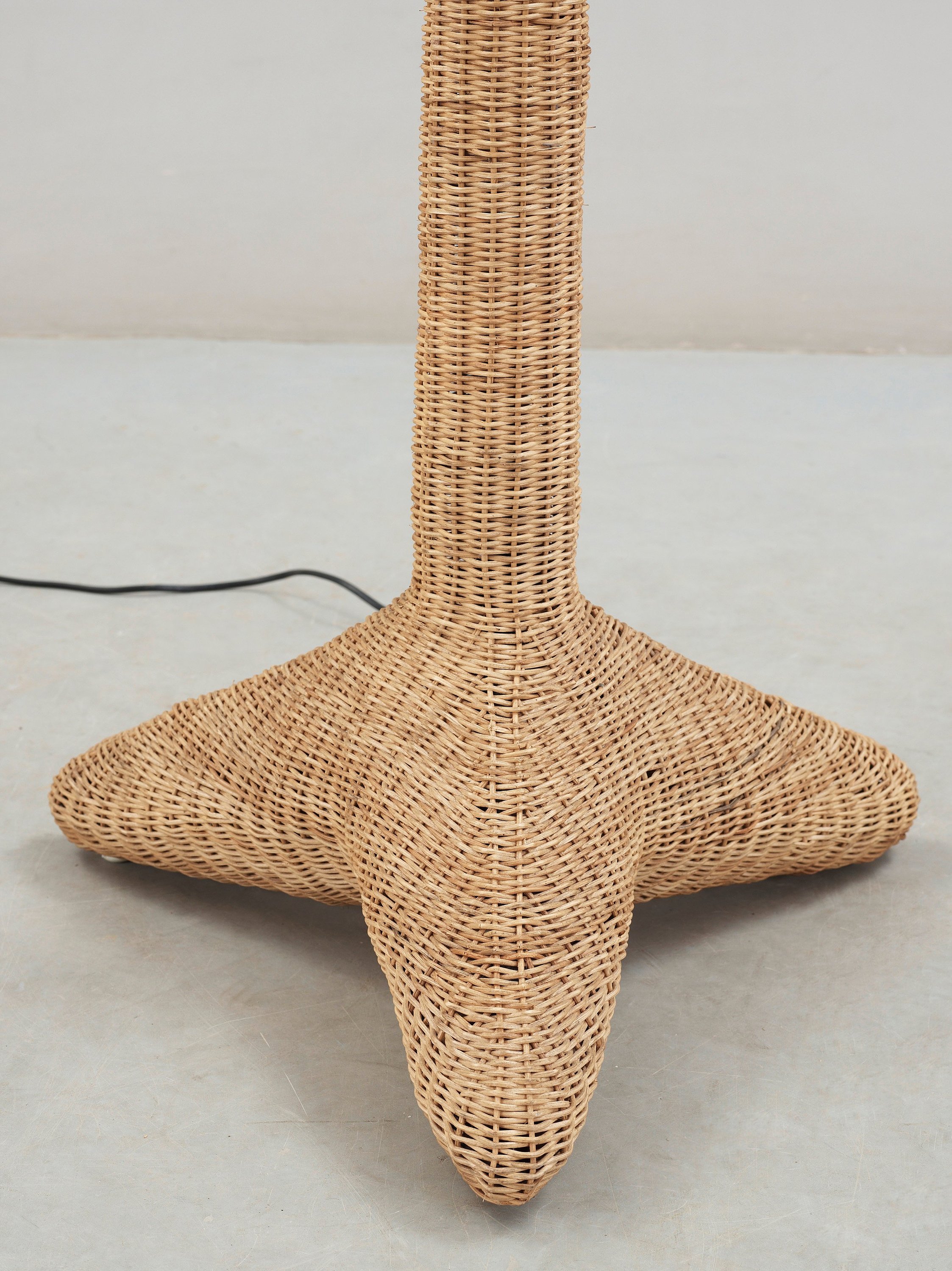A rare Michael Sodeau canework floor lamp, ca 1997. - Bukowskis