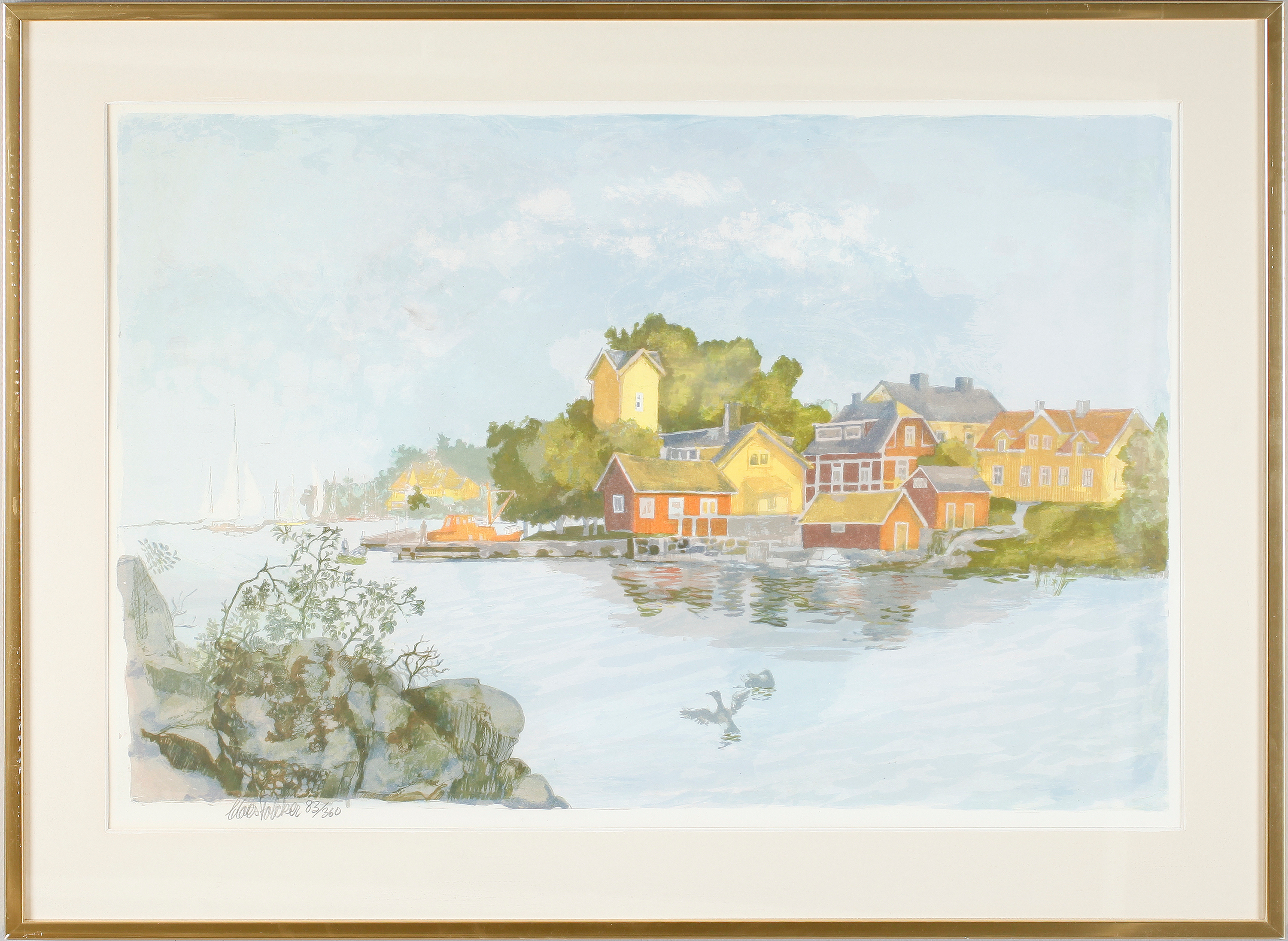 CLAES FOLCKER, färglitografi, signerad, numrerad 83/360. - Bukowskis