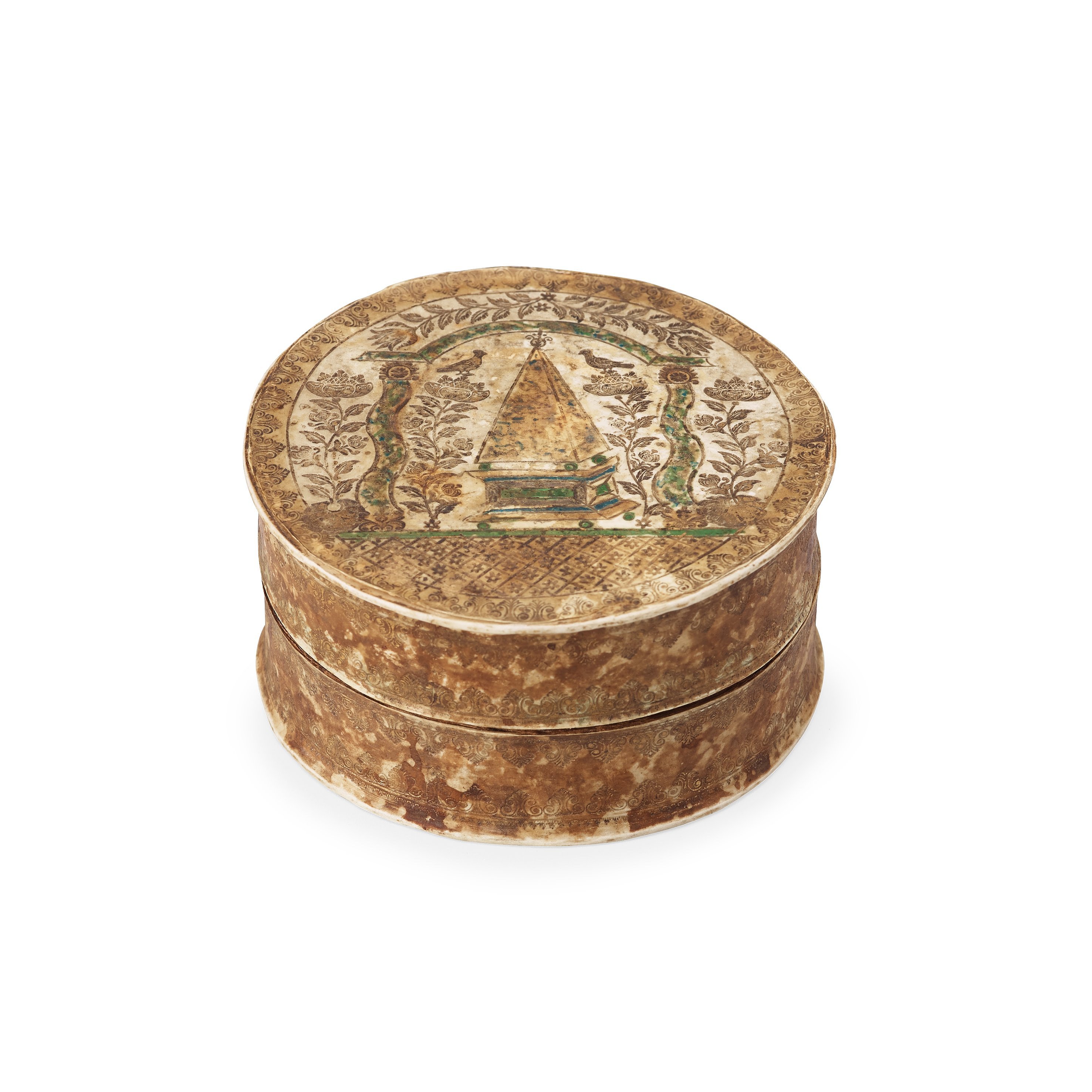 A Baroque parchment box dated 1730. - Bukowskis