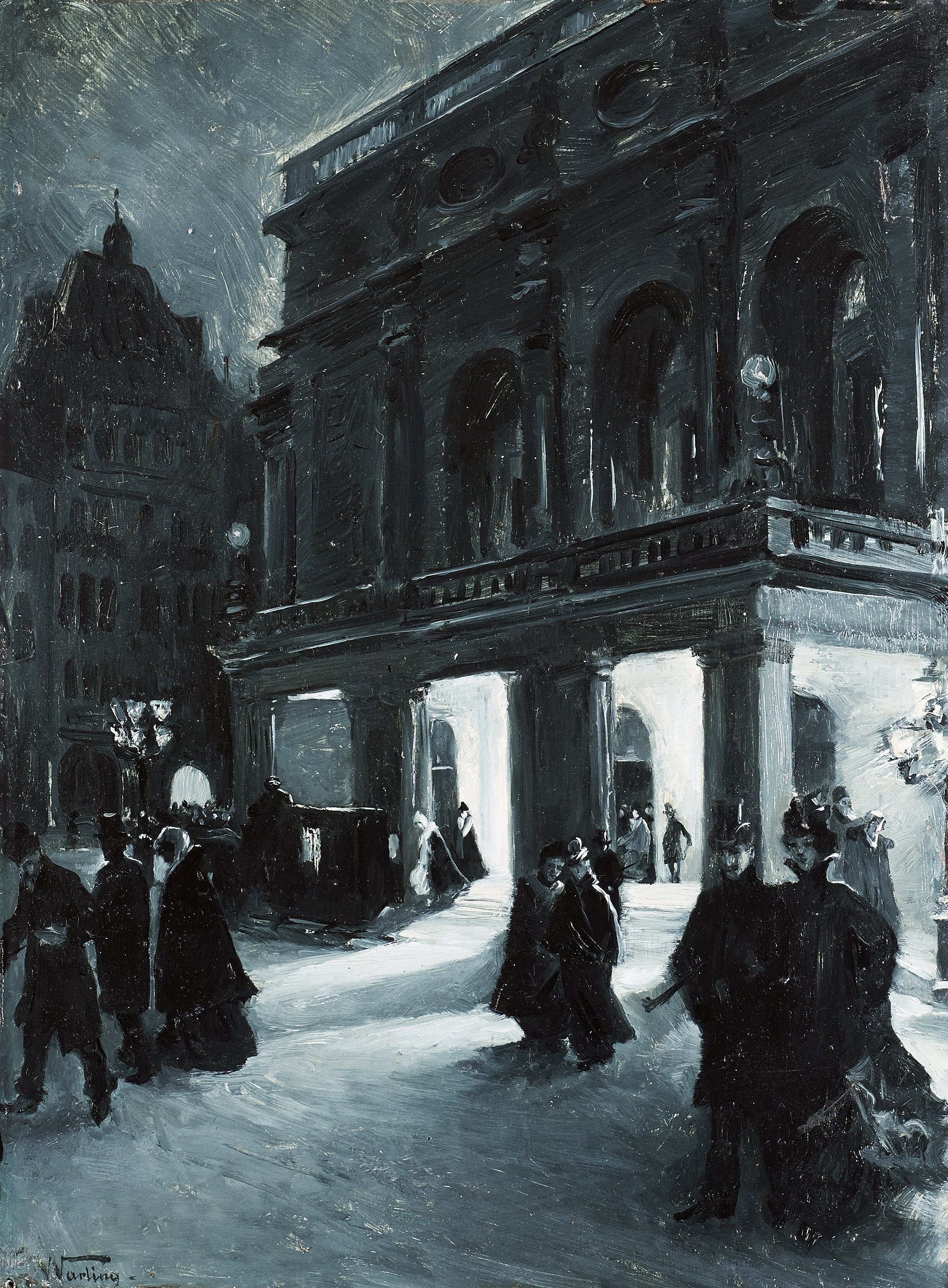 Elisabeth Warling, Scenes from Kungsträdgården (3). - Bukowskis