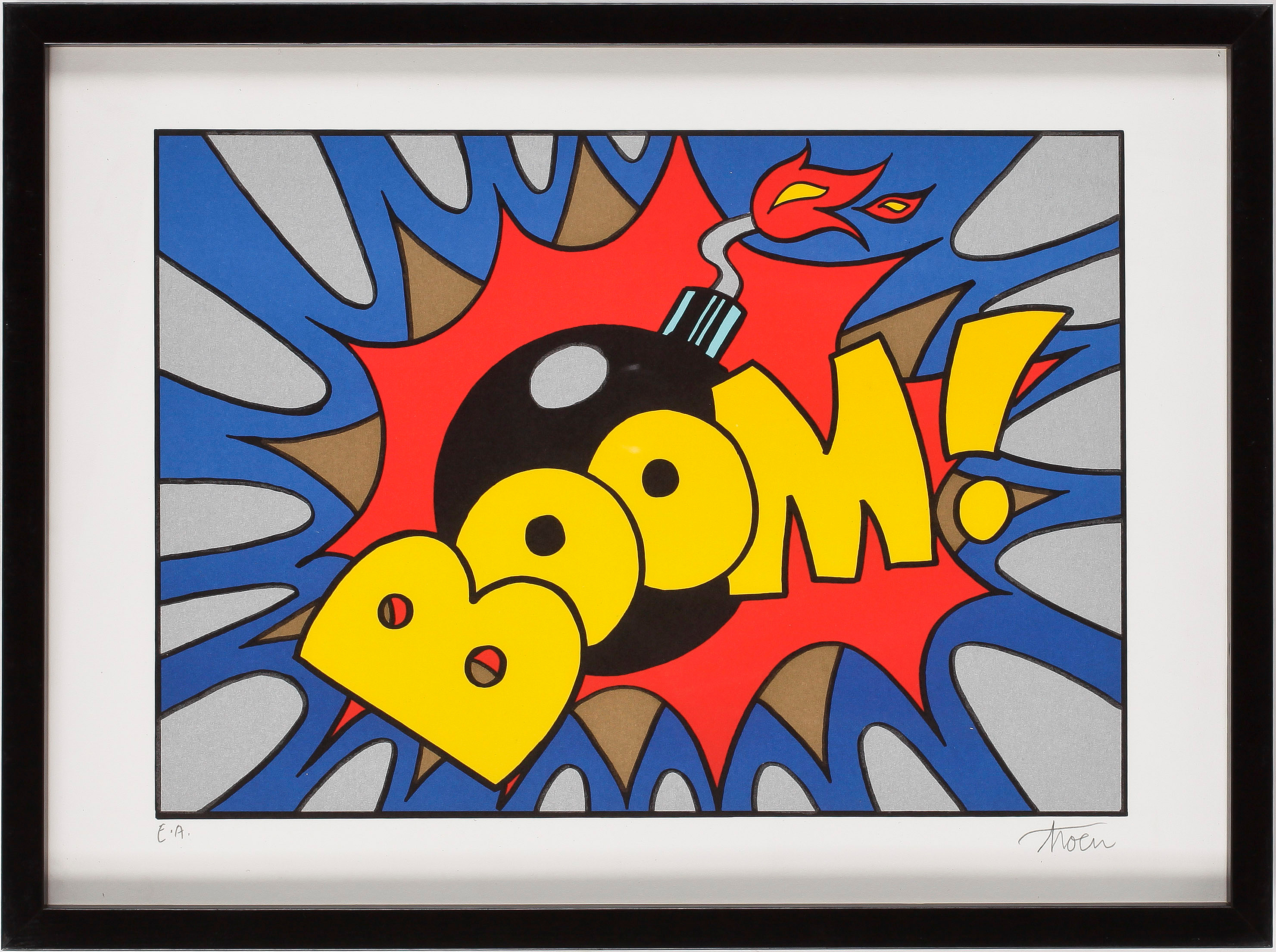 PETTER THOEN, färglitografi, provtryck, signerad. - Bukowskis