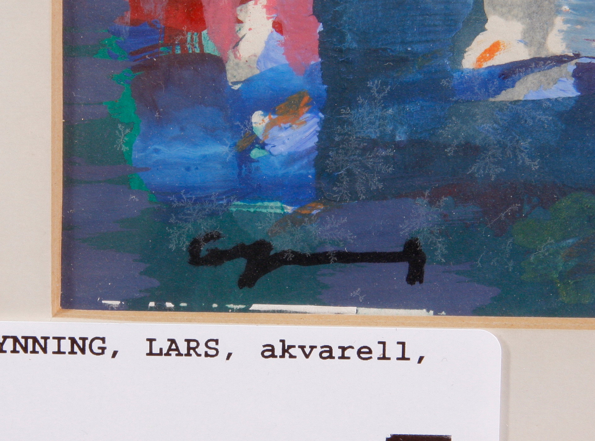 GYNNING, LARS, akvarell, sign. - Bukowskis