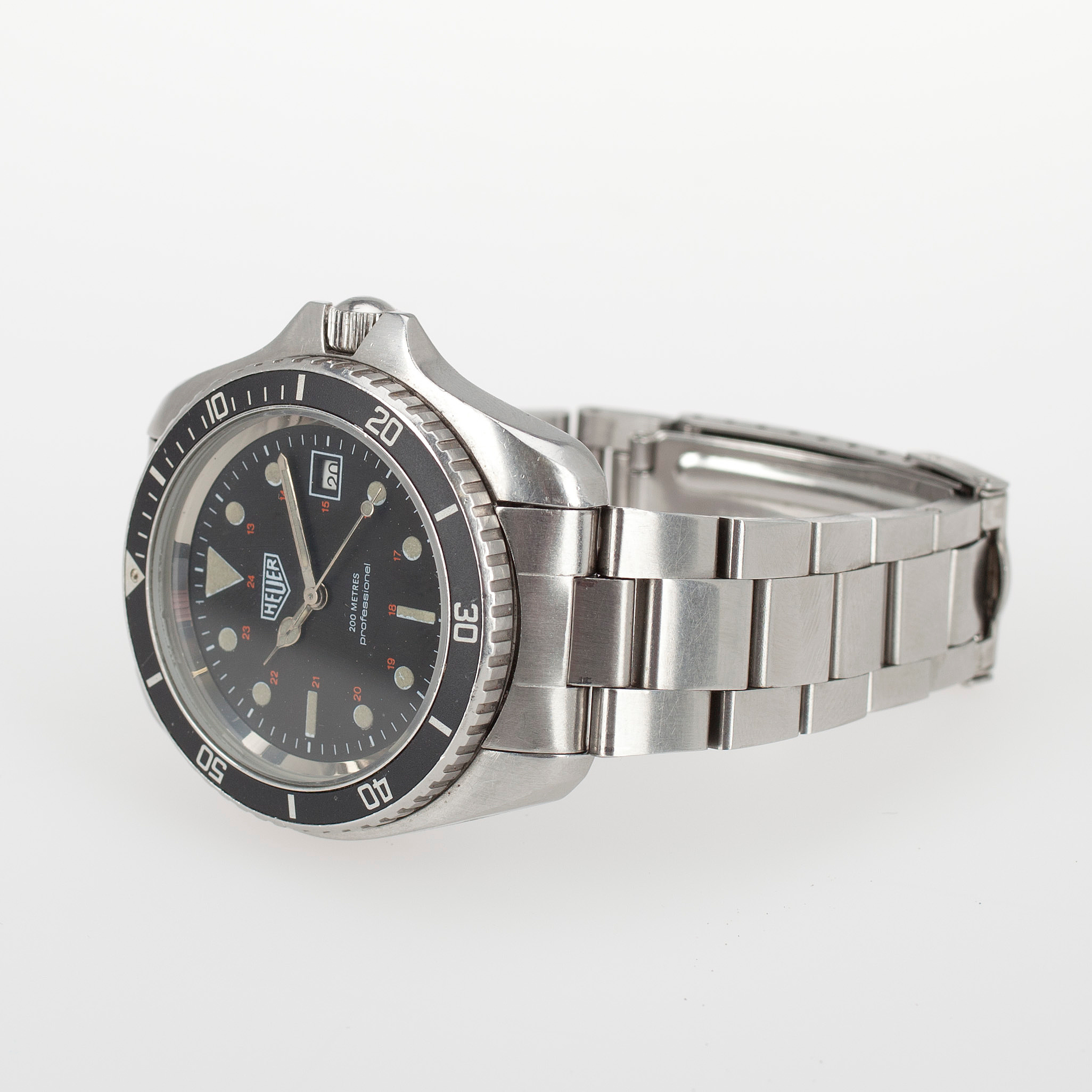 ARMBANDSUR, herr. Heuer 844 Monnin automatisk 200m professional 1979/80 ...