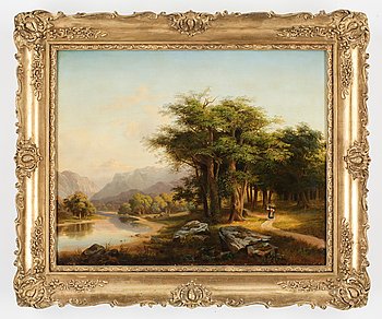 Edvard Bergh, Italian landscape. - Bukowskis