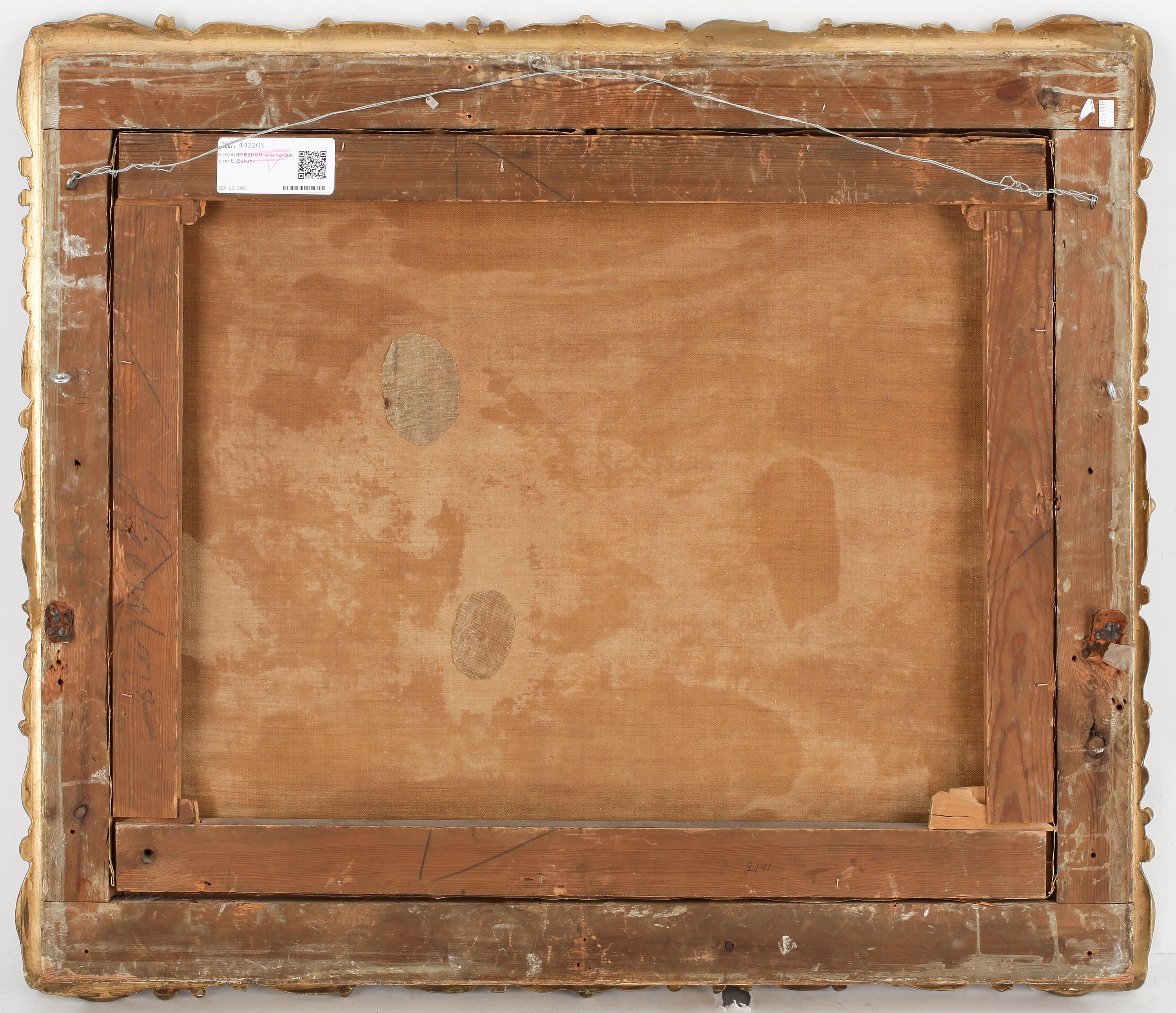 Edvard Bergh, Italian landscape. - Bukowskis