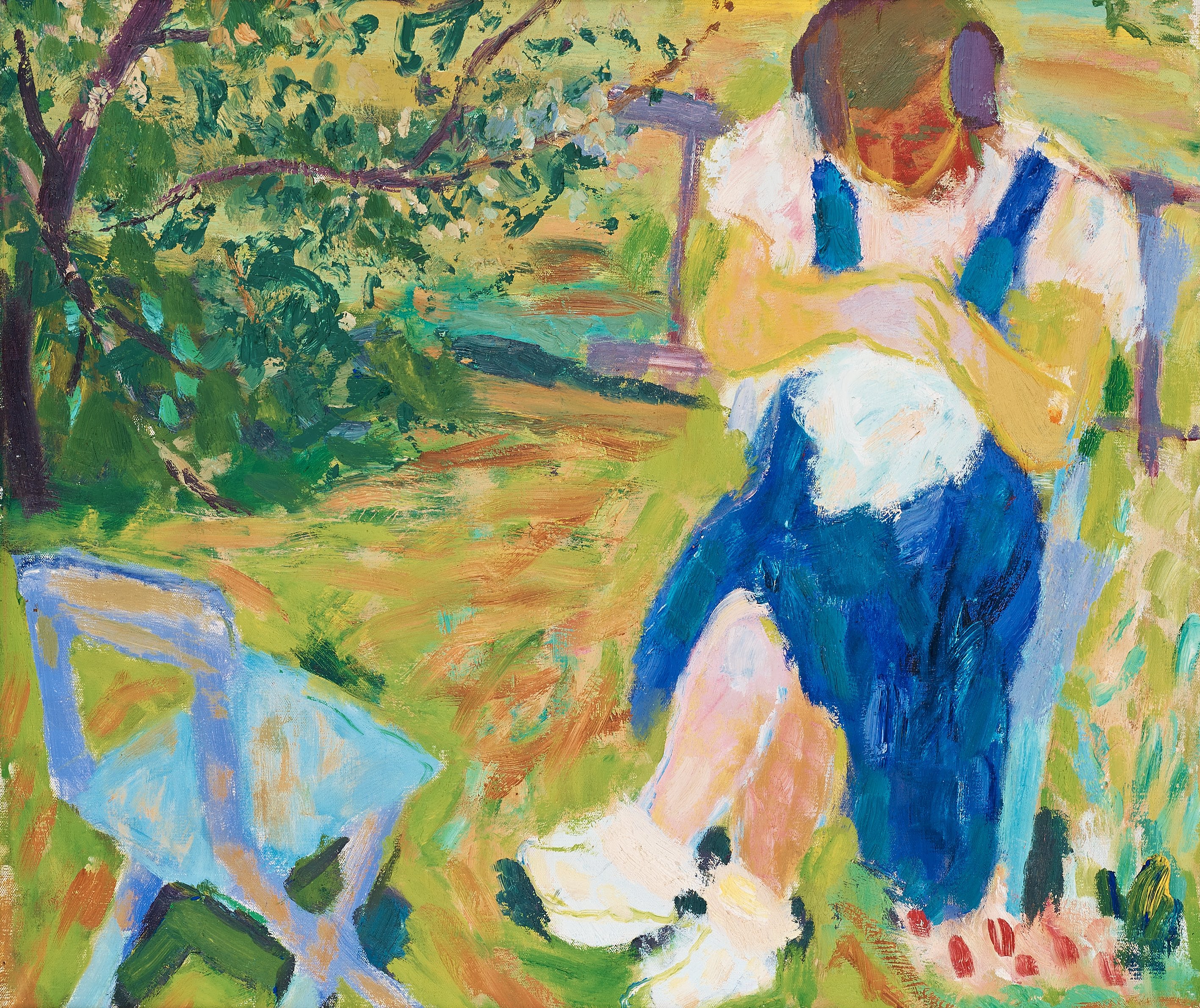 Ragnar Sandberg, "Greta, Slussen". - Bukowskis