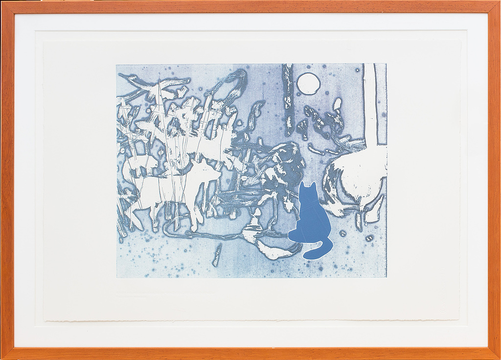 ERNST BILLGREN, litografi, ur samlingen "15 konstnärer-30 konstverk ...