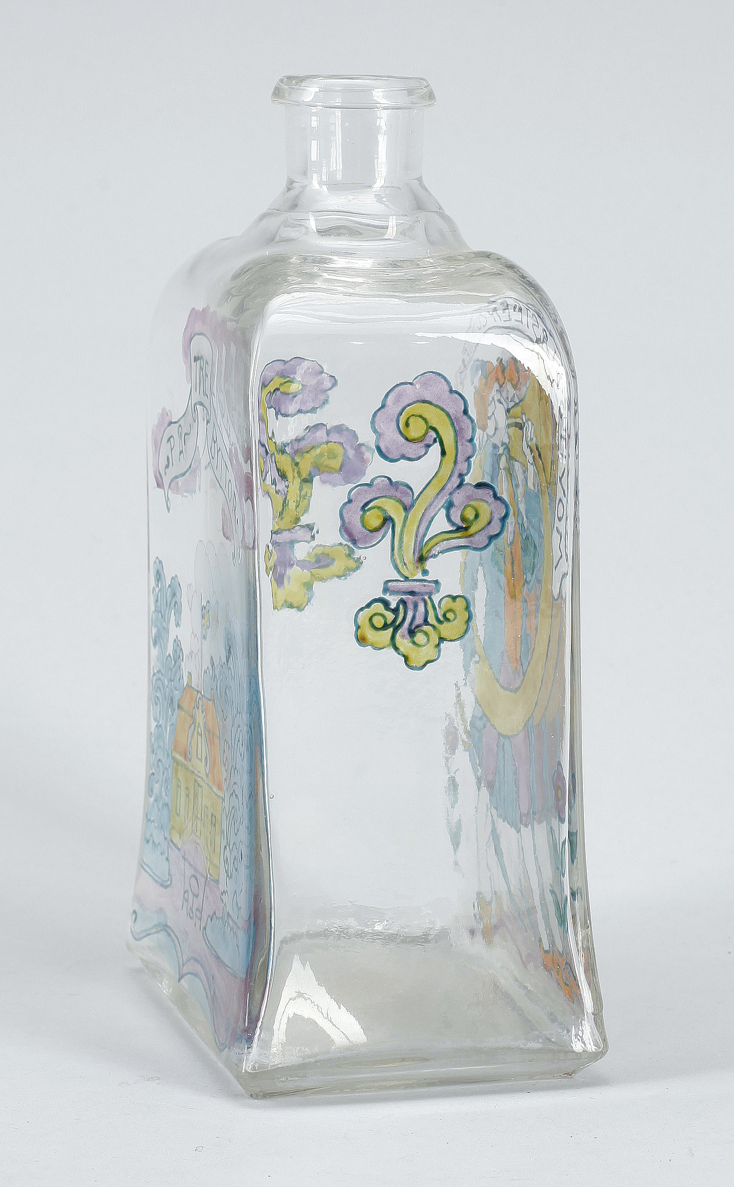 KARAFF, glas, Lennart Nyblom, Pukebergs glasbruk. Signerad NYB. - Bukowskis