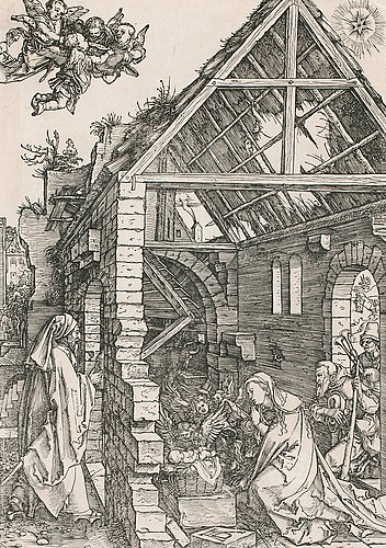 Albrecht Dürer, "The adoration of the shepherds (The nativity)", from ...
