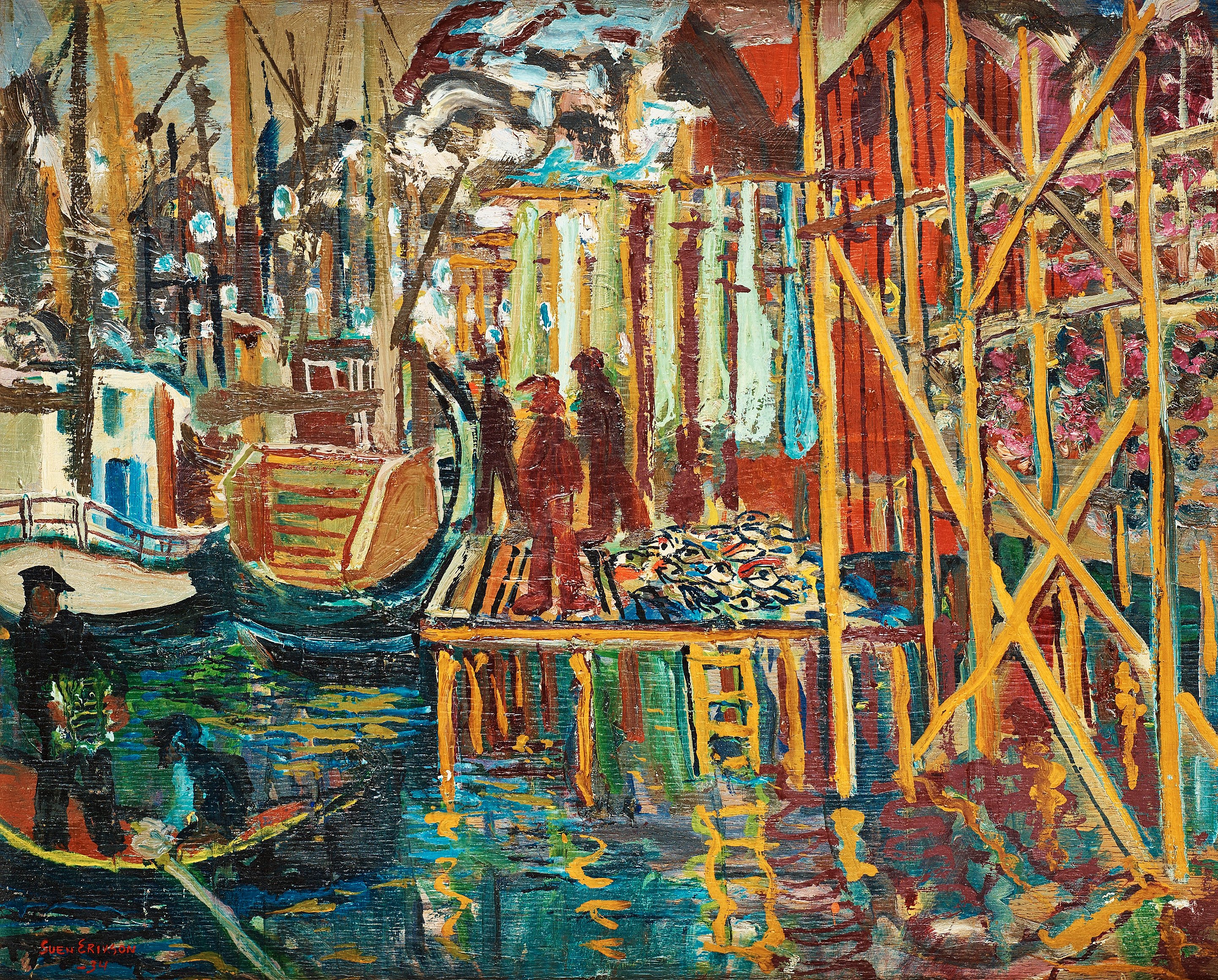 Sven X:et Erixson, "Fiskebrygga, Svolvaer". - Bukowskis