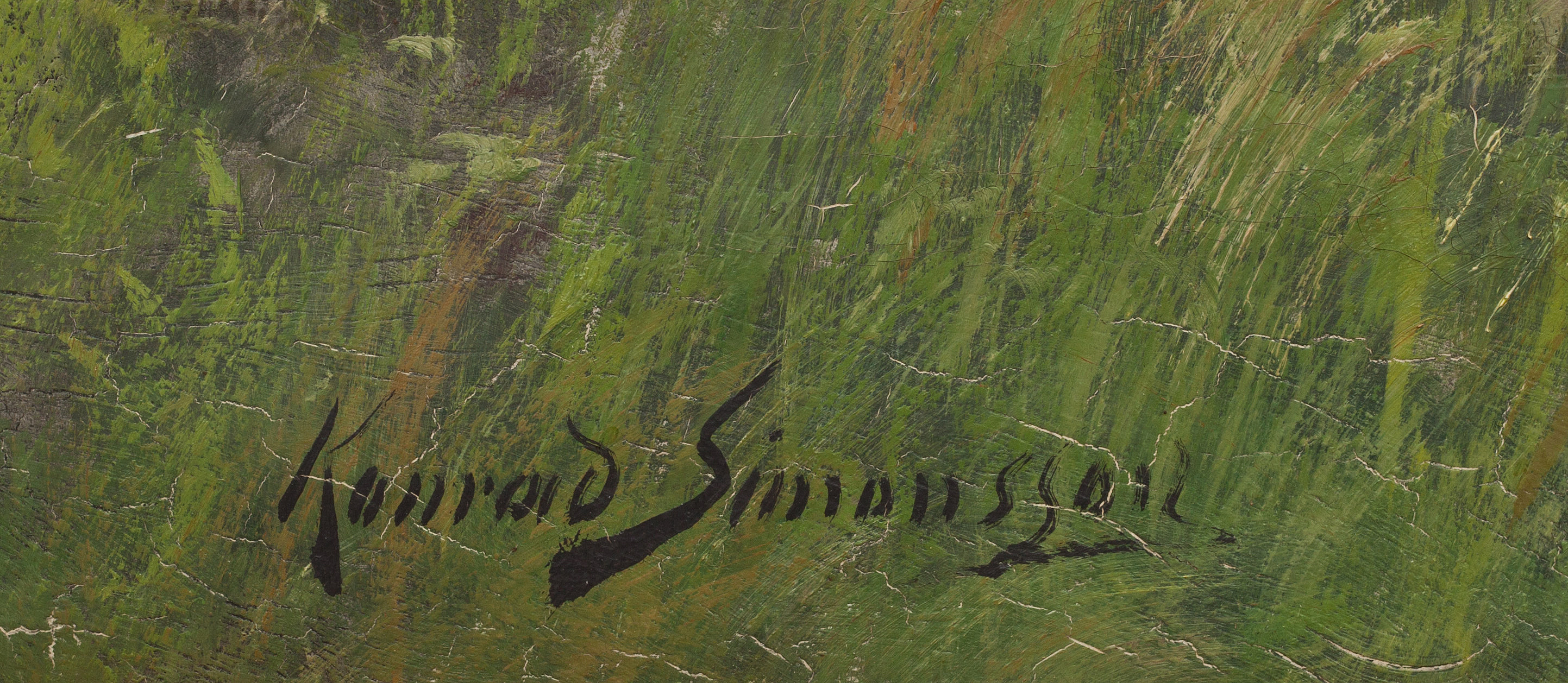 KONRAD SIMONSSON, olja på duk, signerad. - Bukowskis