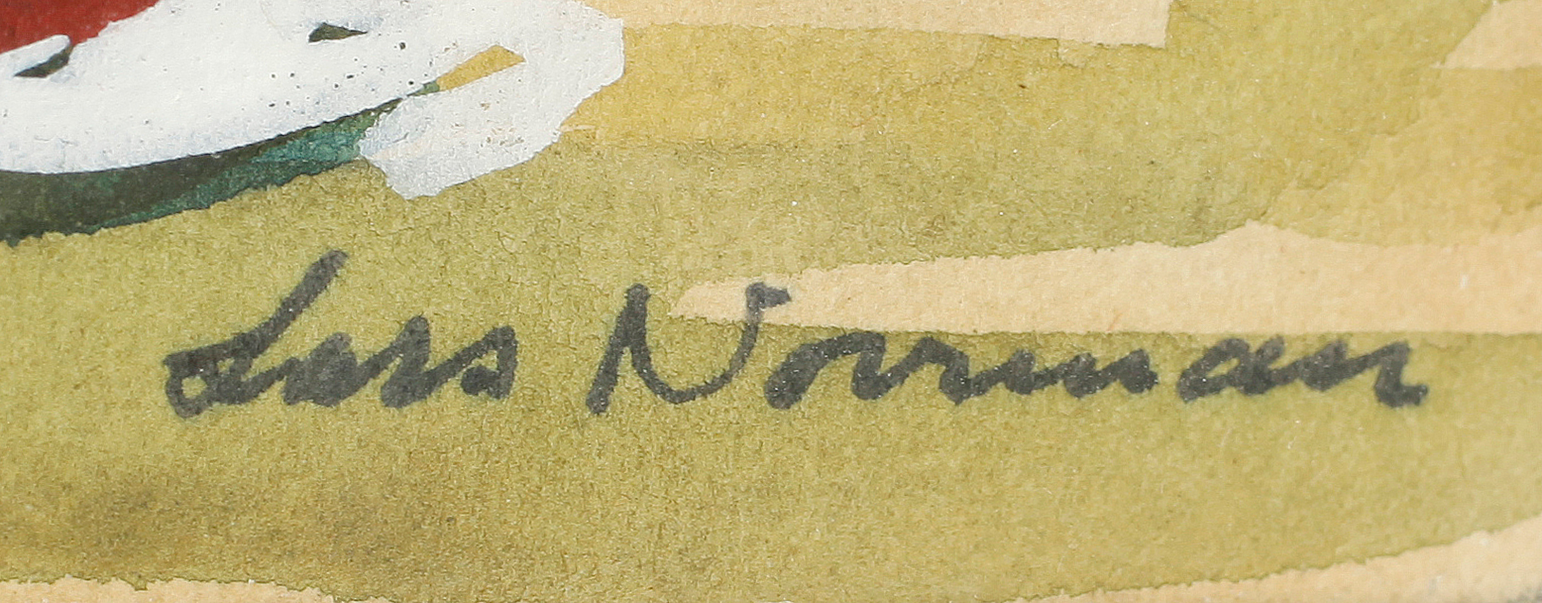 LARS NORRMAN, akvarell. Sign. - Bukowskis