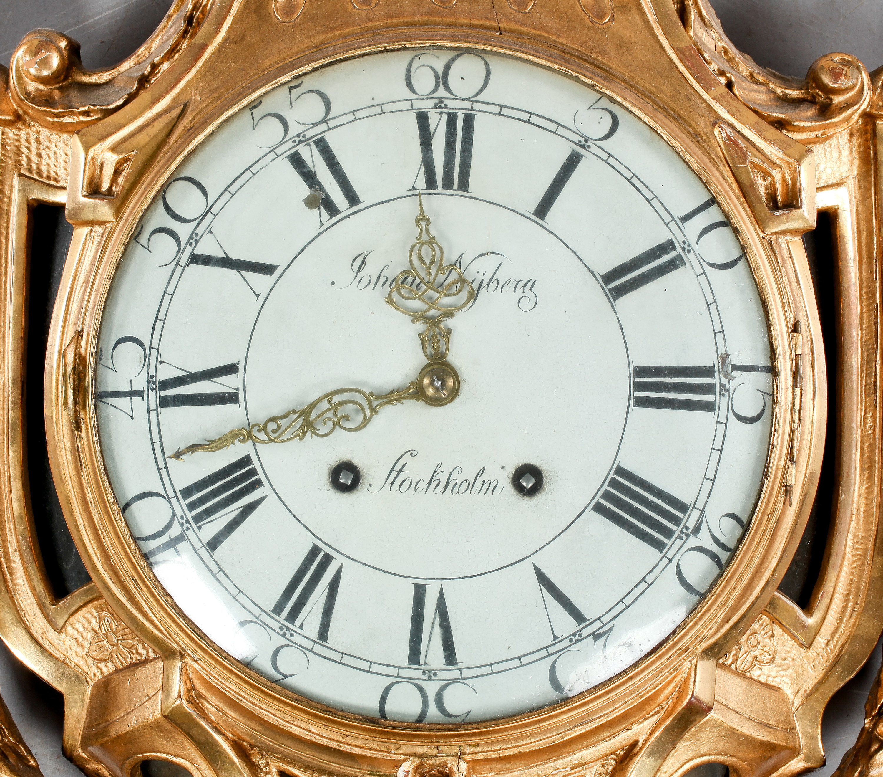VÄGGPENDYL, Johan Nyberg, Stockholm, gustaviansk, 1700-talets senare ...