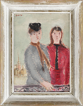 KARIN LUTS; Olja på pannå, signerad. - Bukowskis