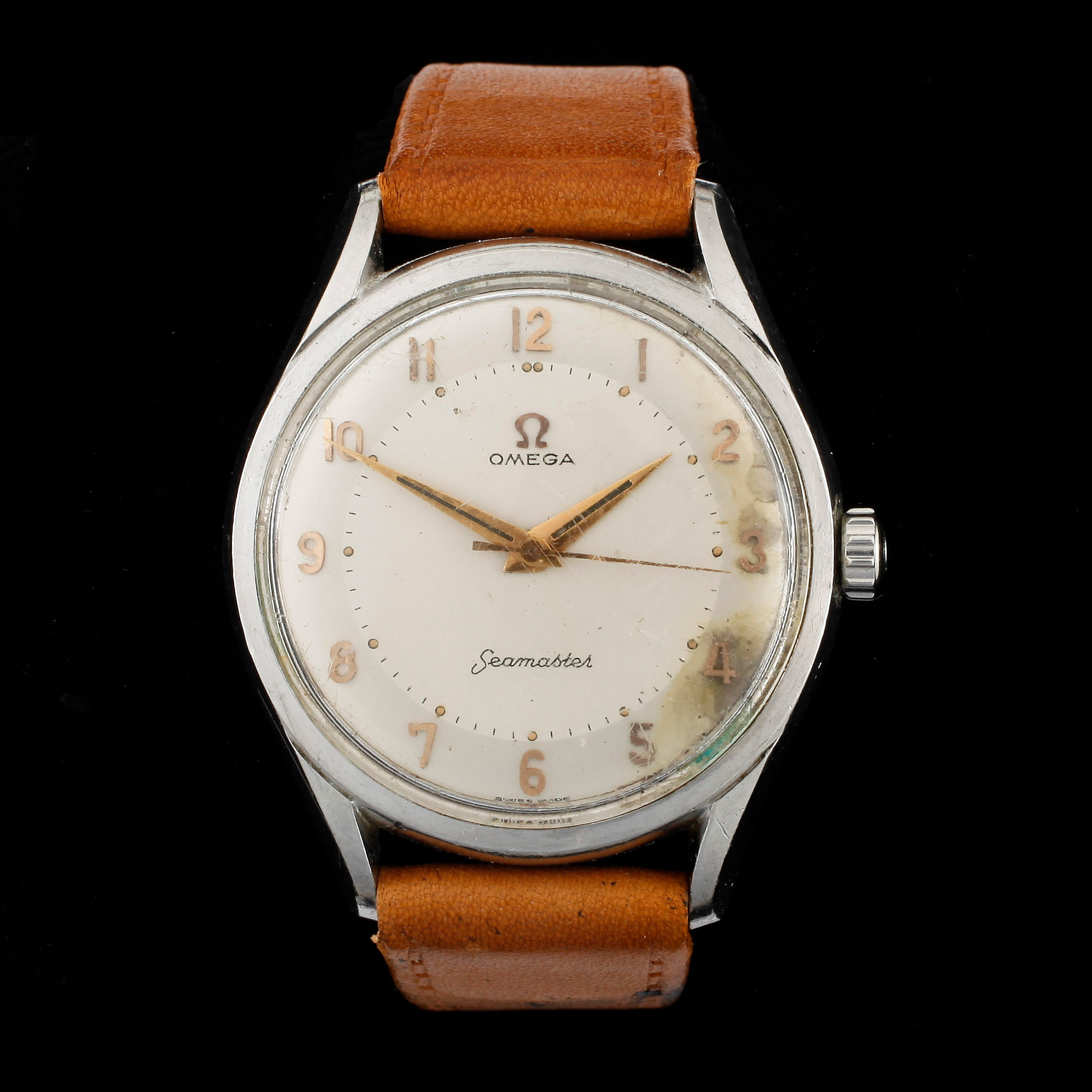 ARMBANDSUR, herr, stål, Omega Seamaster, 1950-60-tal. - Bukowskis