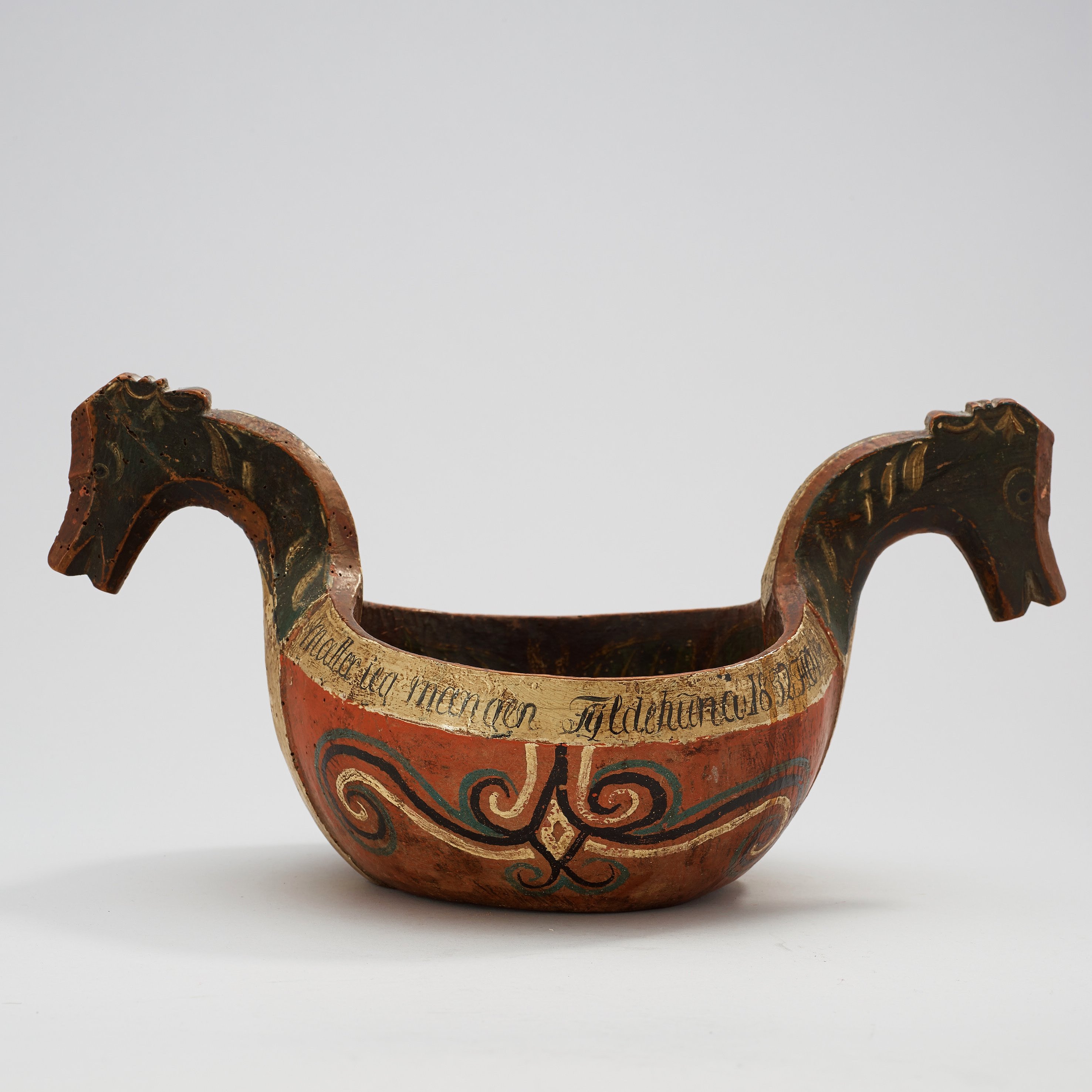 A Norwegian bowl dated 1832. - Bukowskis