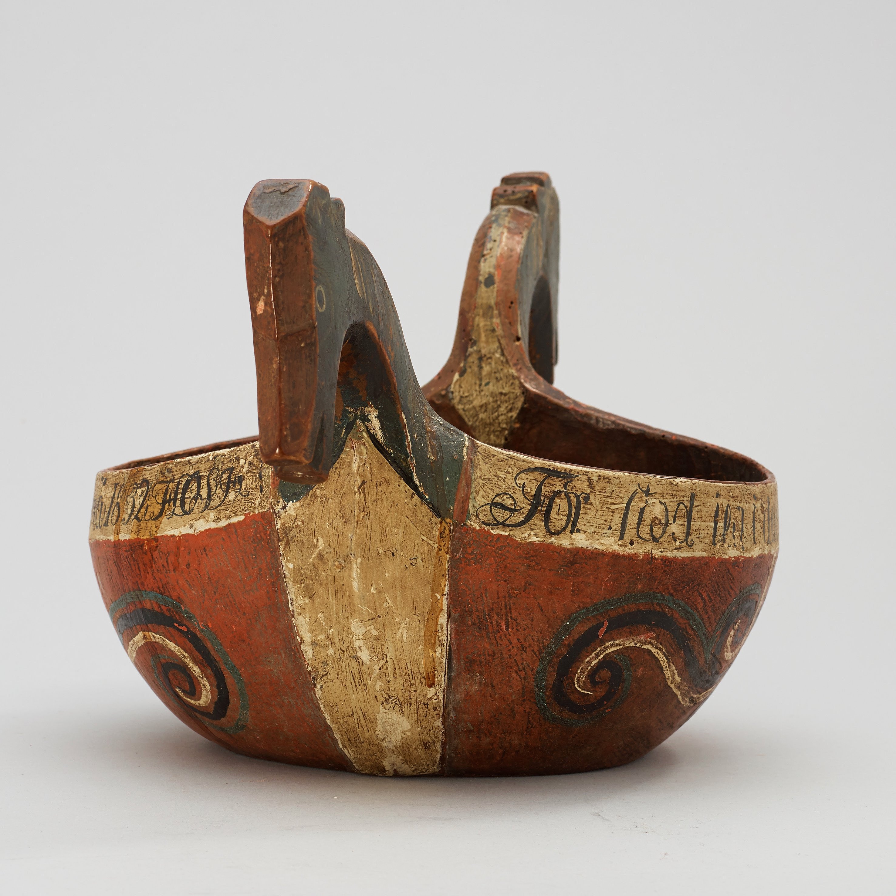 A Norwegian bowl dated 1832. - Bukowskis
