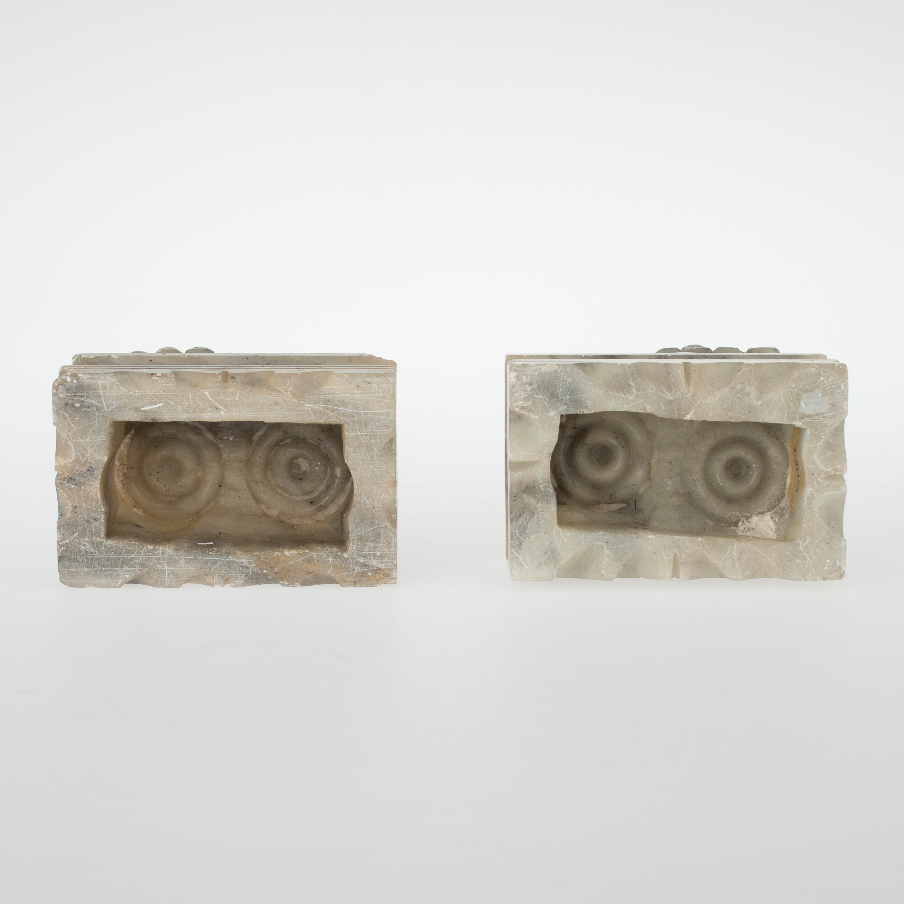 FO-HUNDAR, ett par, soapstone, Kina 1900-tal. - Bukowskis