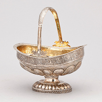 KONFEKTSKÅL, silver, Elias Modig, S:t Petersburg (1795-1834). Vikt 318 ...