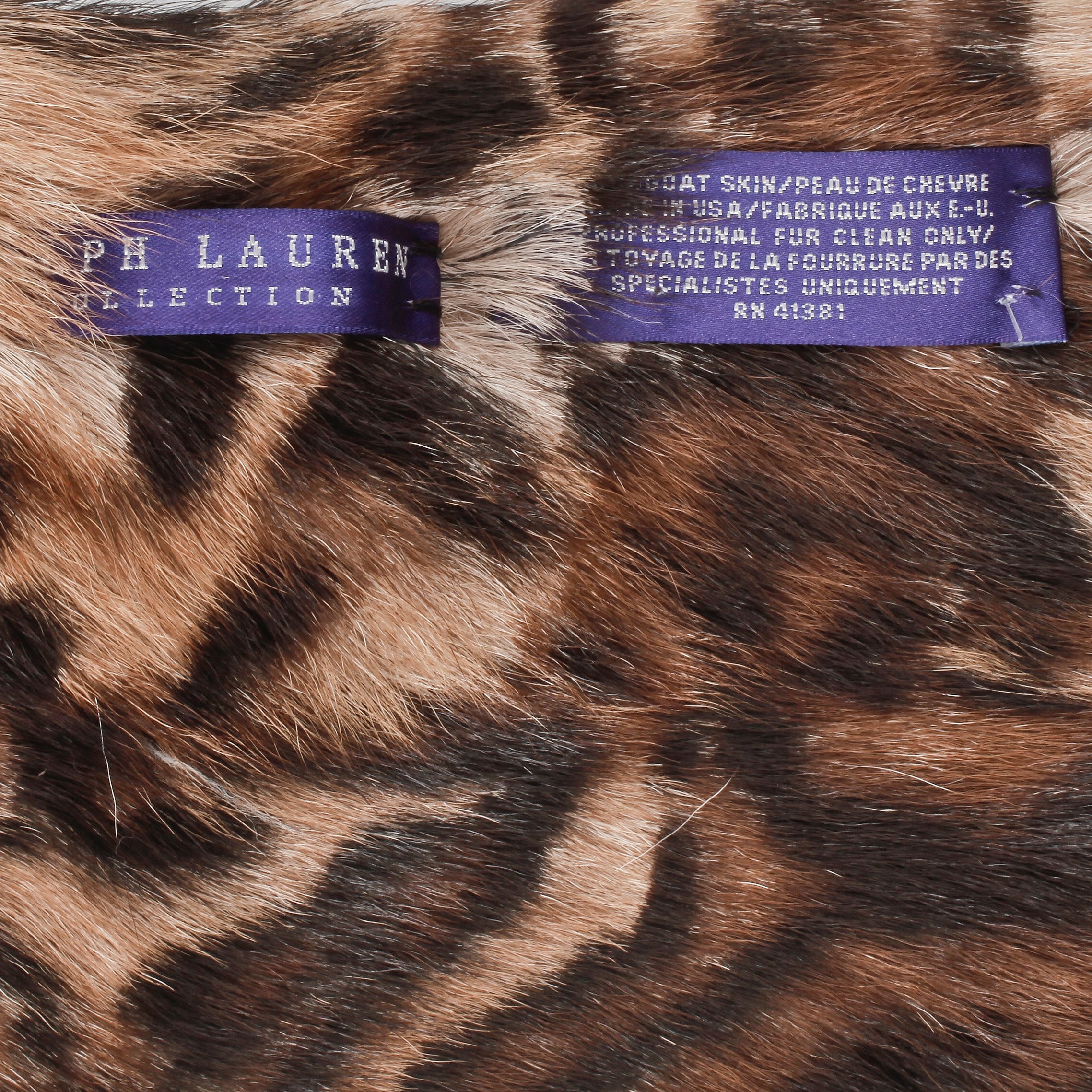 RALPH LAUREN, a leopard patterned goat fur shawl. - Bukowskis