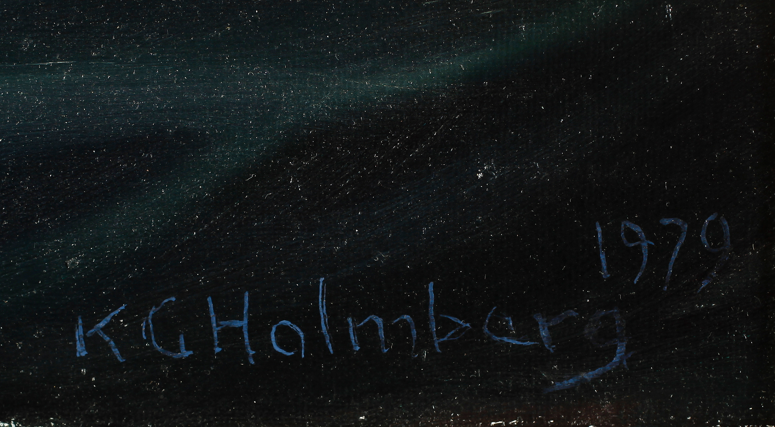 KARL GUSTAV HOLMBERG, olja på duk, signerad och daterad 1979. - Bukowskis