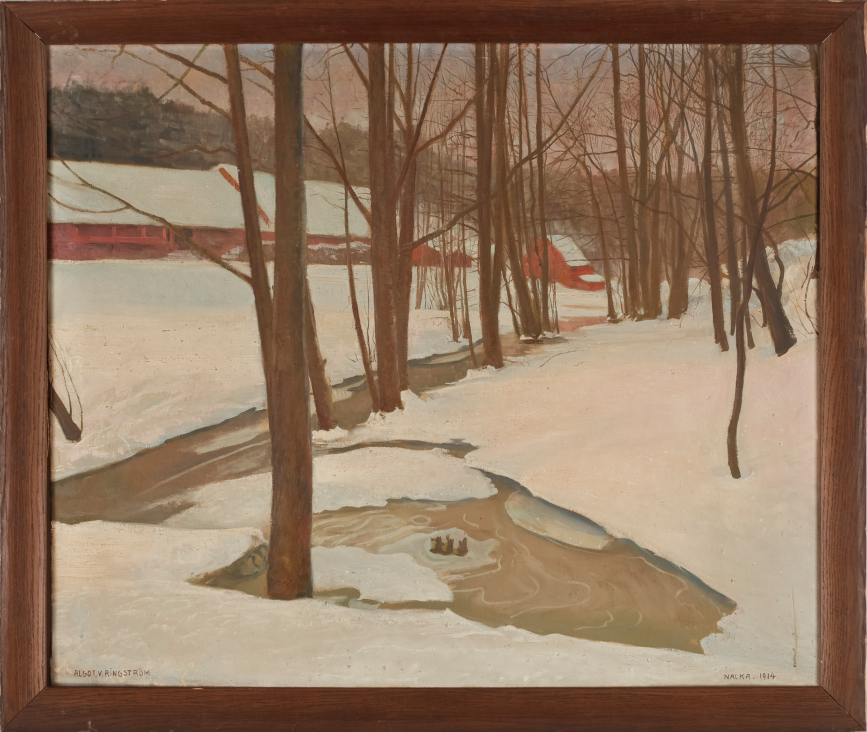 ALGOT V RINGSTRÖM, olja på duk, signerad och daterad 1914. - Bukowskis