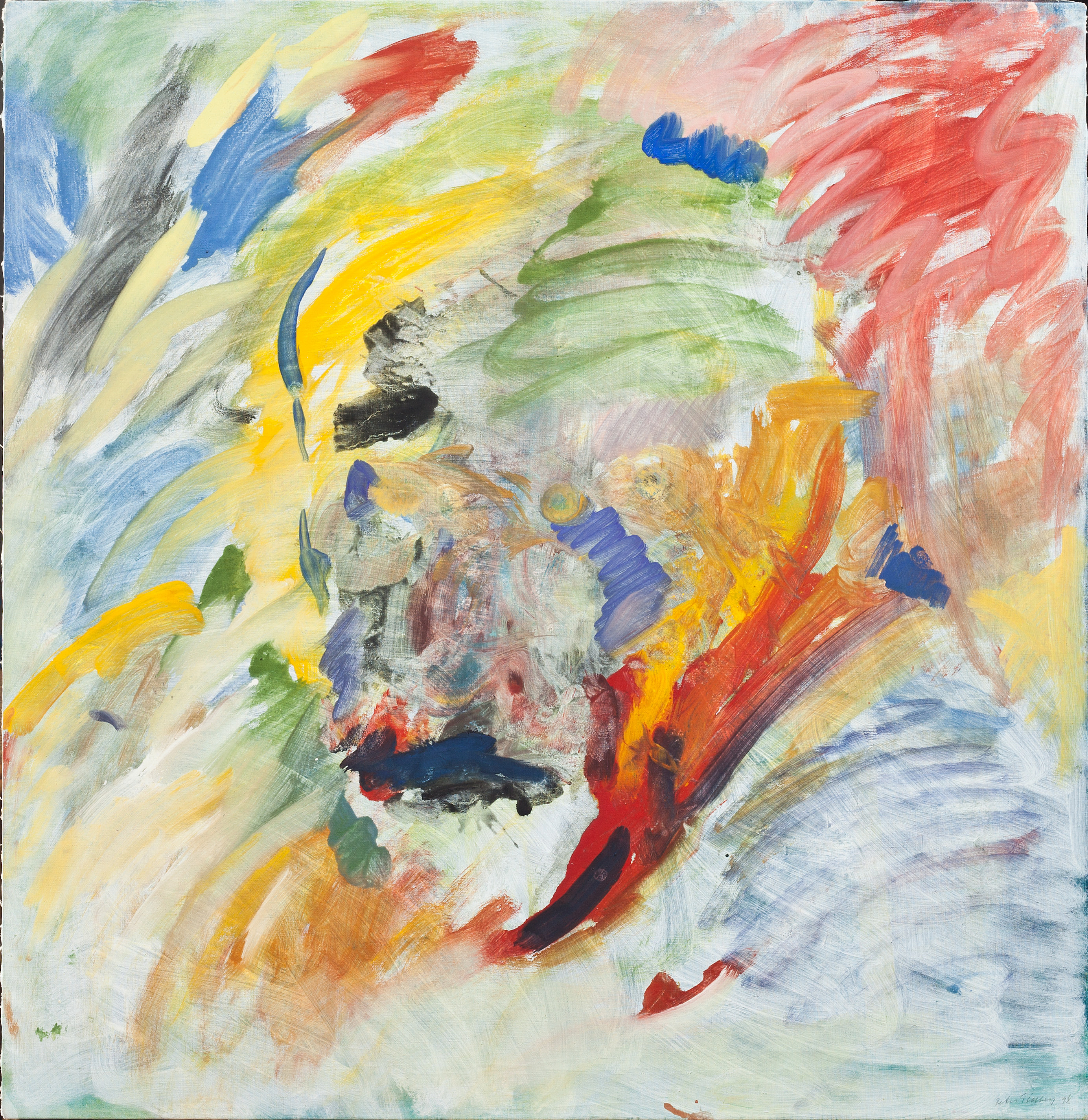 PETER TILLBERG, tempera på duk, signerad och daterad -94. - Bukowskis