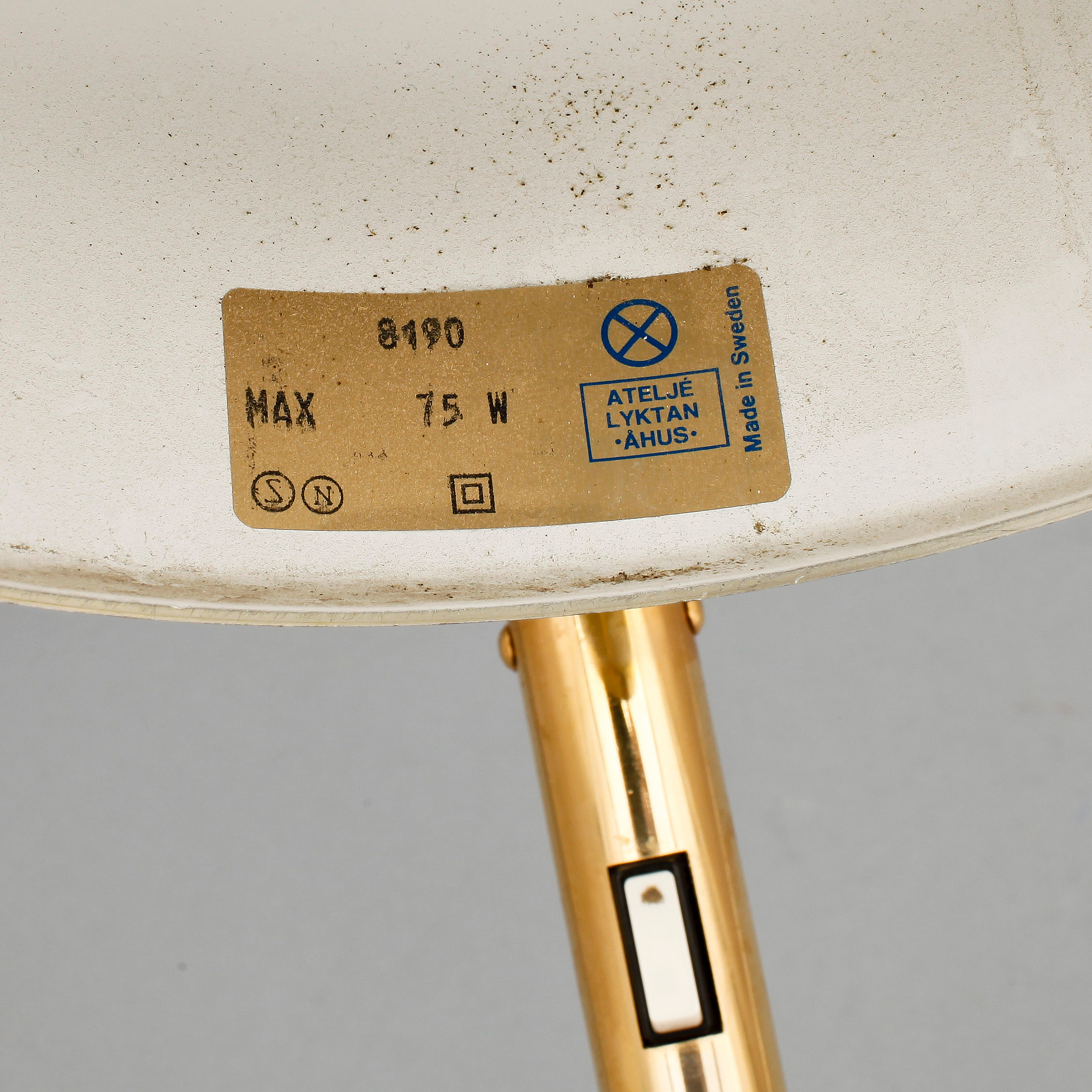 BORDSLAMPA, mässing, "Bumlingen", Anders Persson, Ateljé Lyktan ...