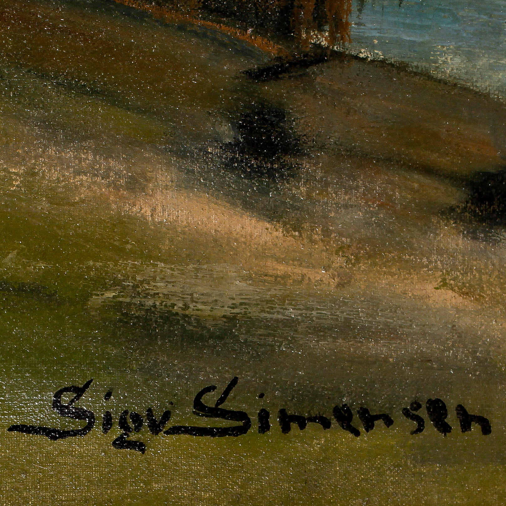 SIGVARD SIMENSEN, olja på duk, signerad. - Bukowskis