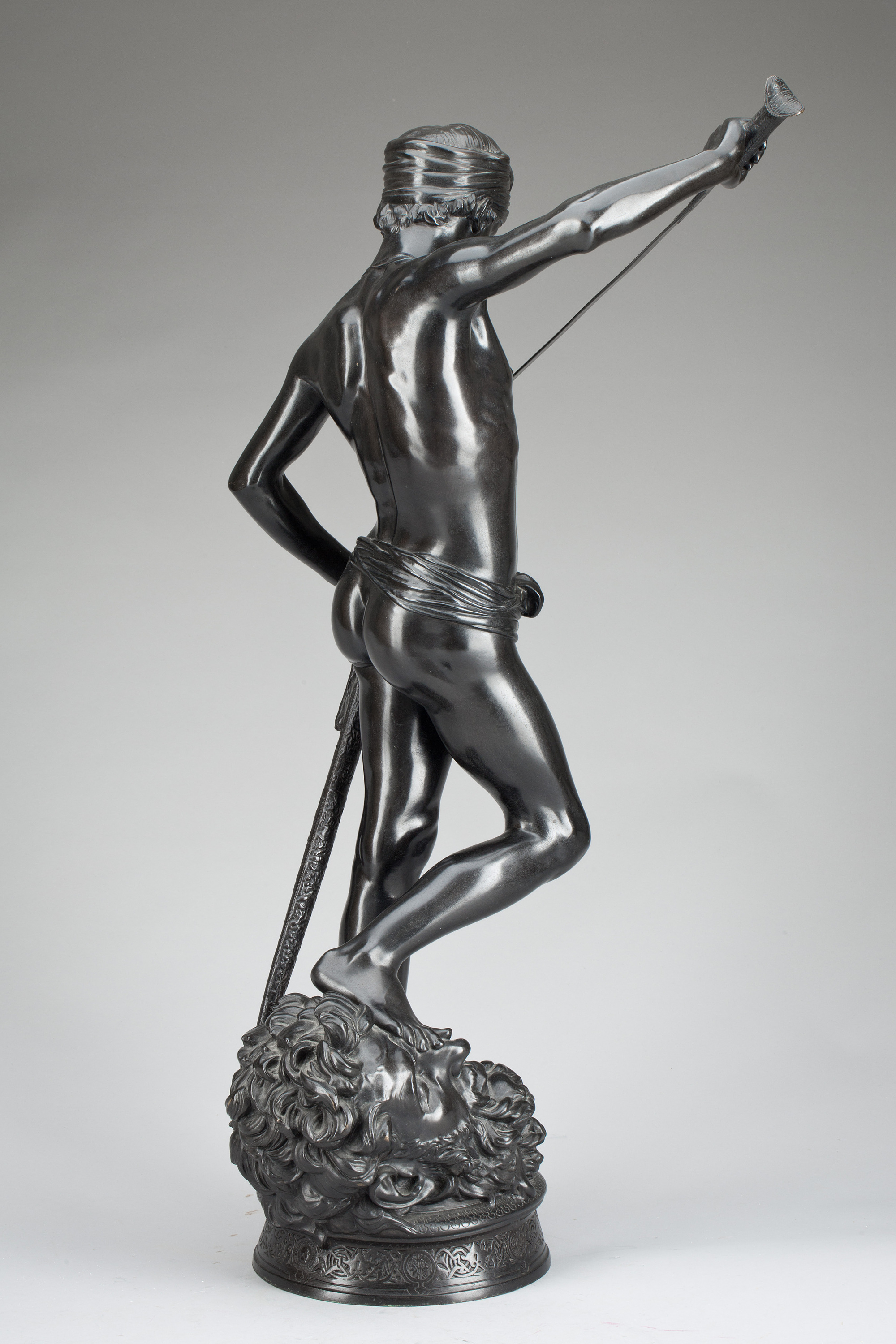 Jean Antonin Marius Mercié, "David vainqueur" (= The winner David ...