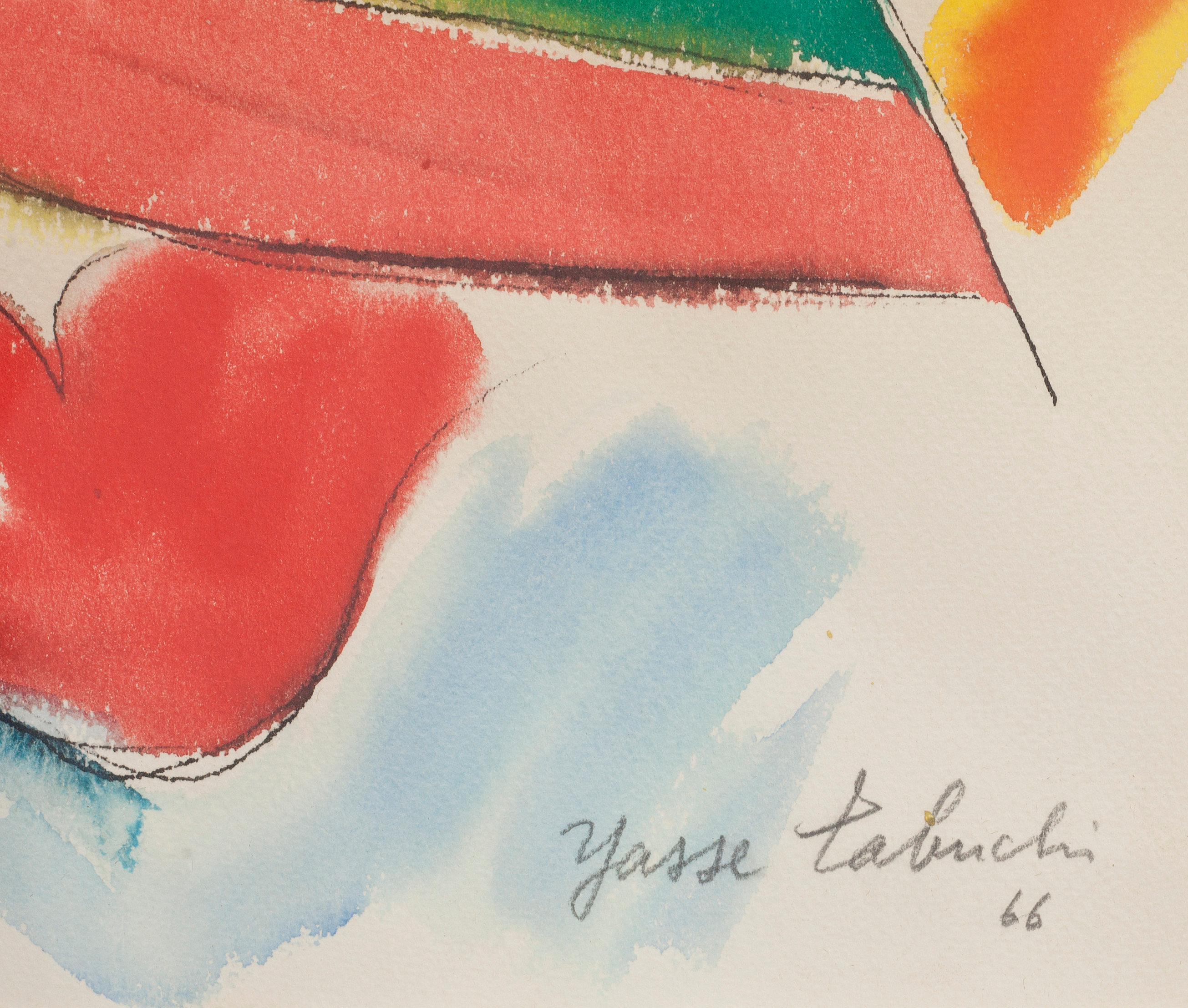 YASSE TABUCHI, färglitografi, signerad och daterad -66. - Bukowskis