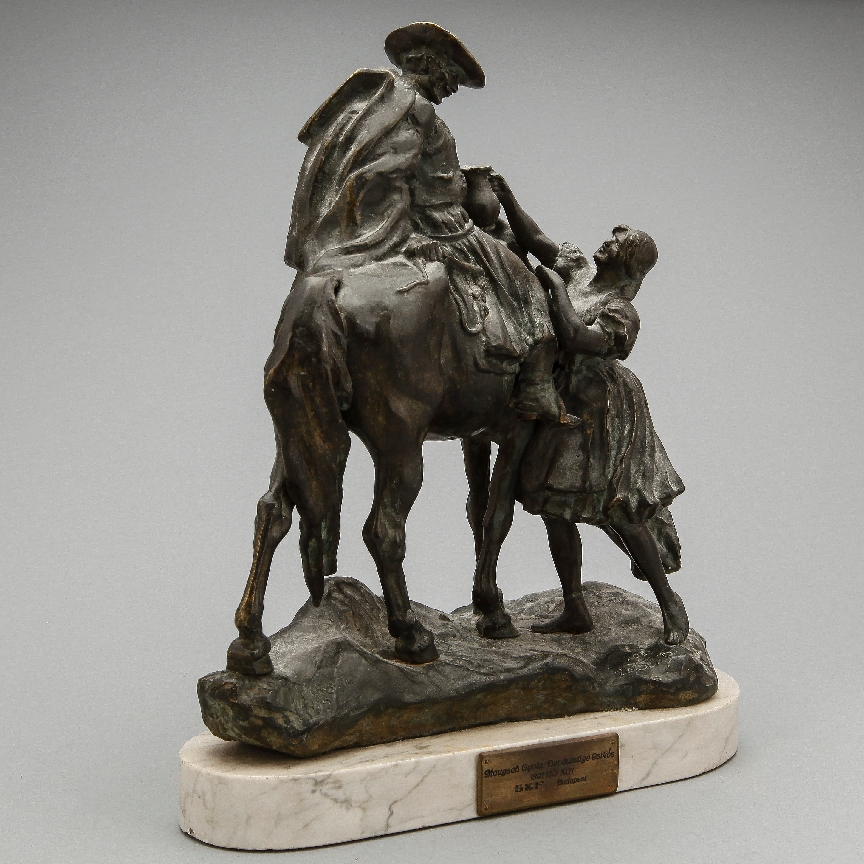 GYULA MAUGSCH, efter, skulptur. Brons. Signerad. - Bukowskis