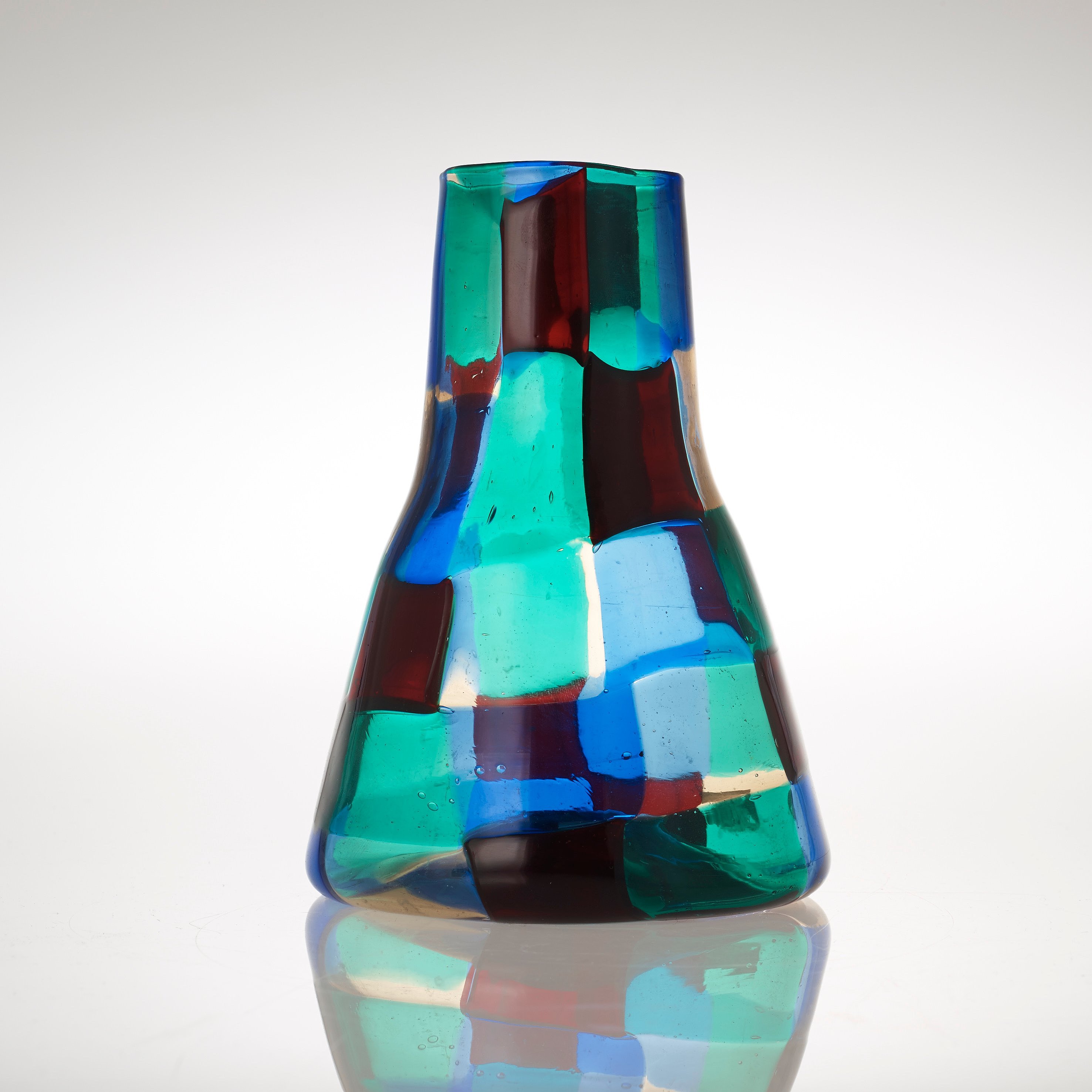 VAS, glas, Fulvio Bianconi "Pezzato", Venini, Murano, Italien 1950-tal ...