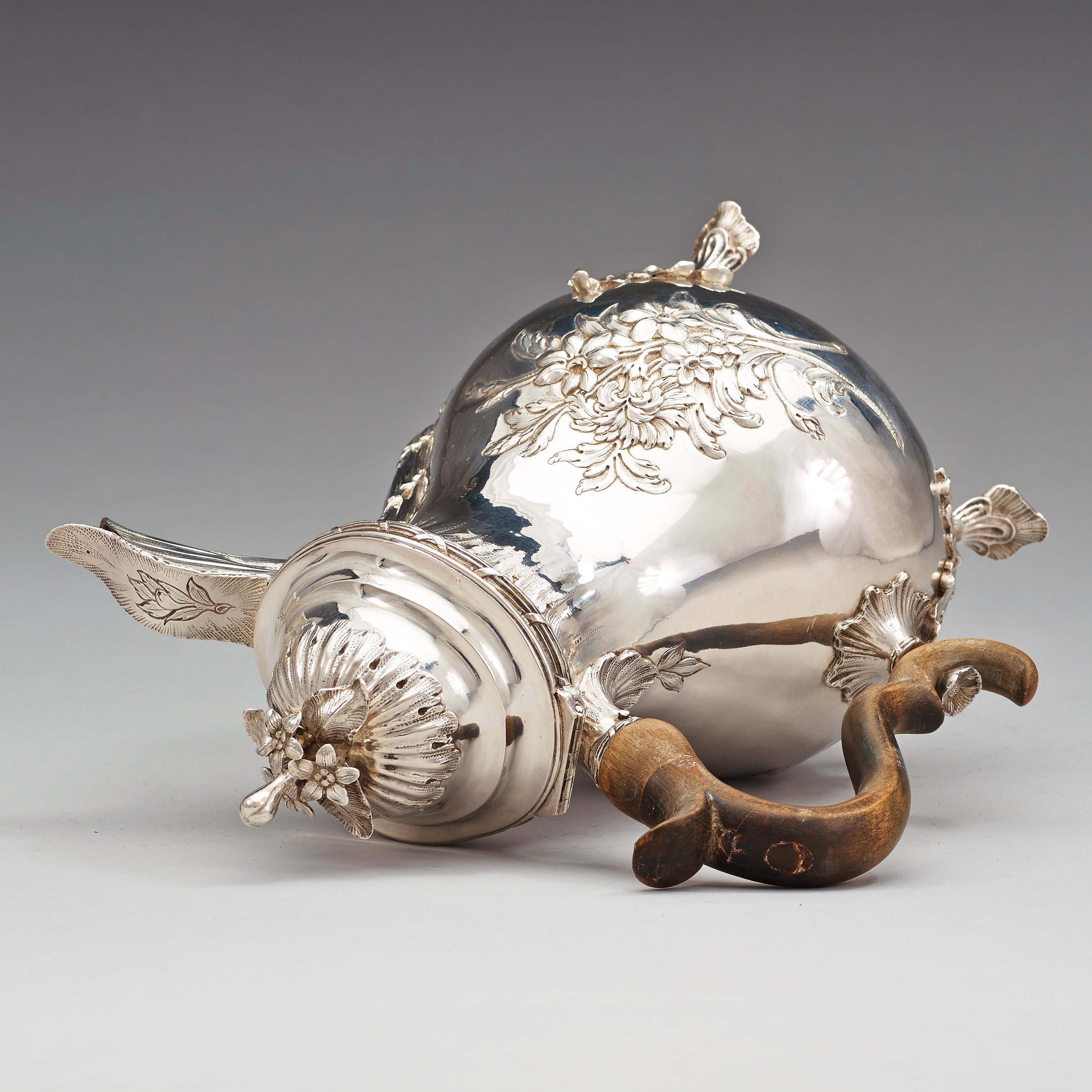 A Swedish 18th century silver coffee-pot, Fredrik Petersson Ström ...