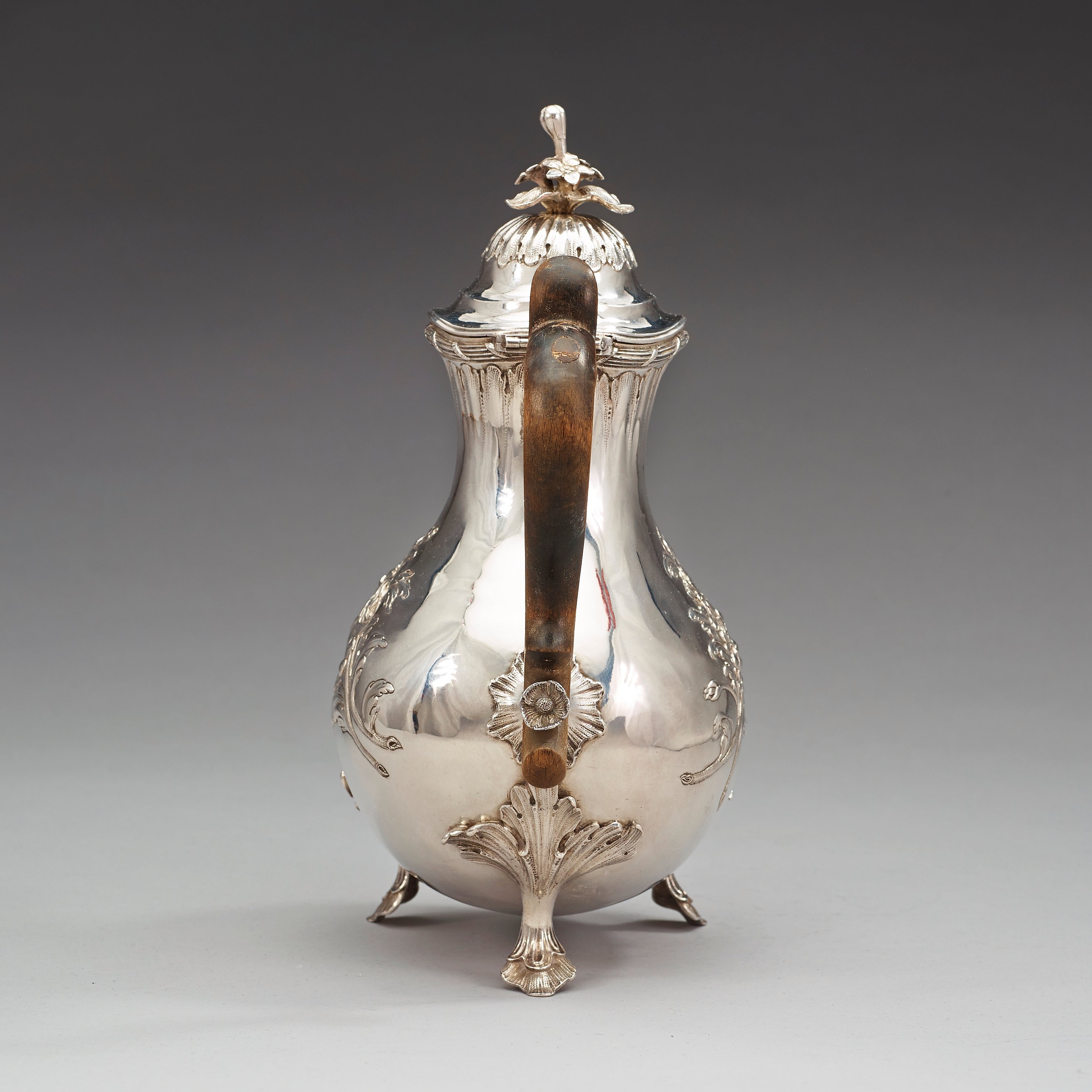 A Swedish 18th century silver coffee-pot, Fredrik Petersson Ström ...