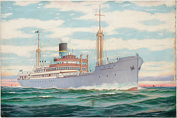 CHARLES COCKERHAM, olja på duk, signerad och daterad 1928. - Bukowskis