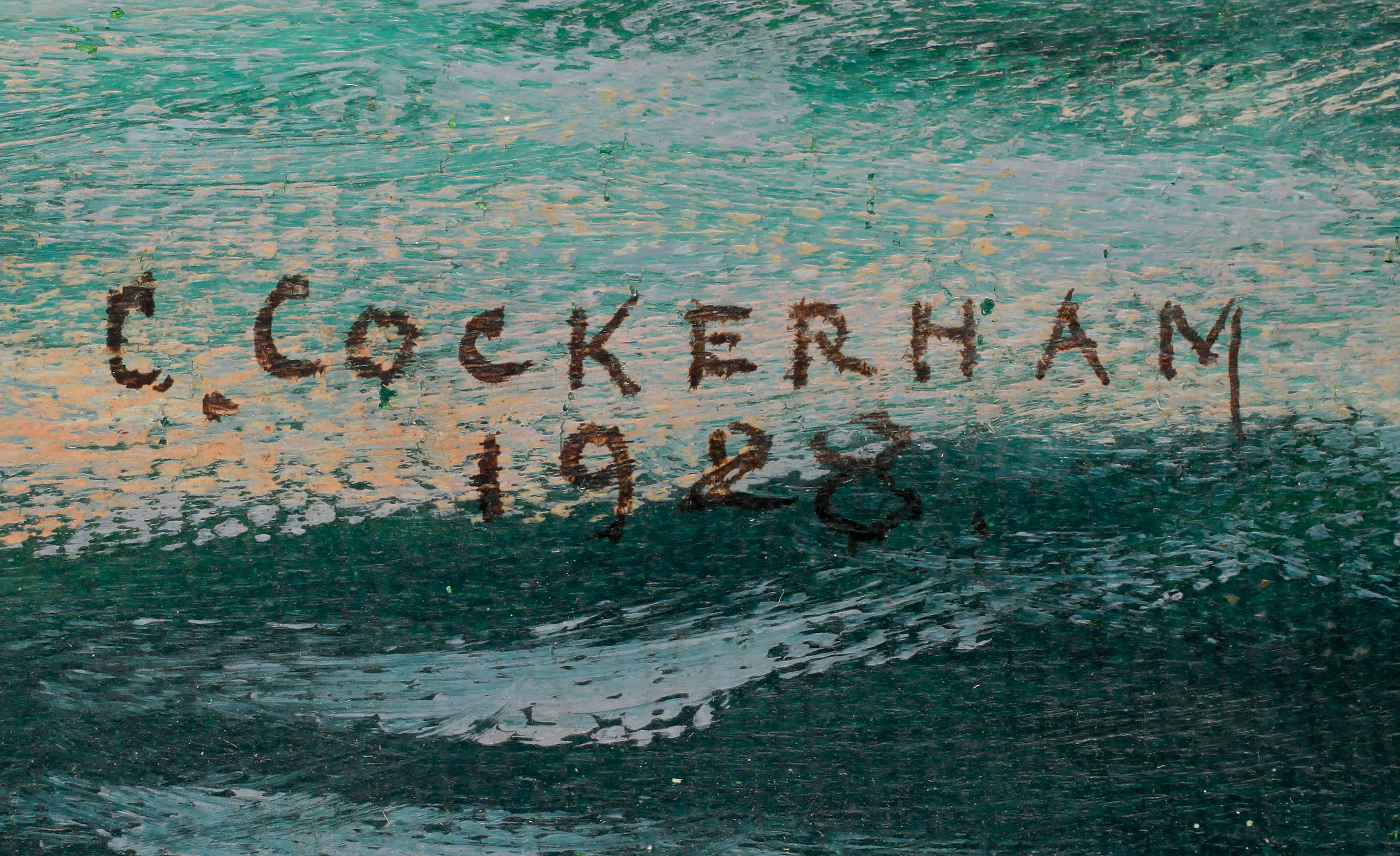 CHARLES COCKERHAM, olja på duk, signerad och daterad 1928. - Bukowskis