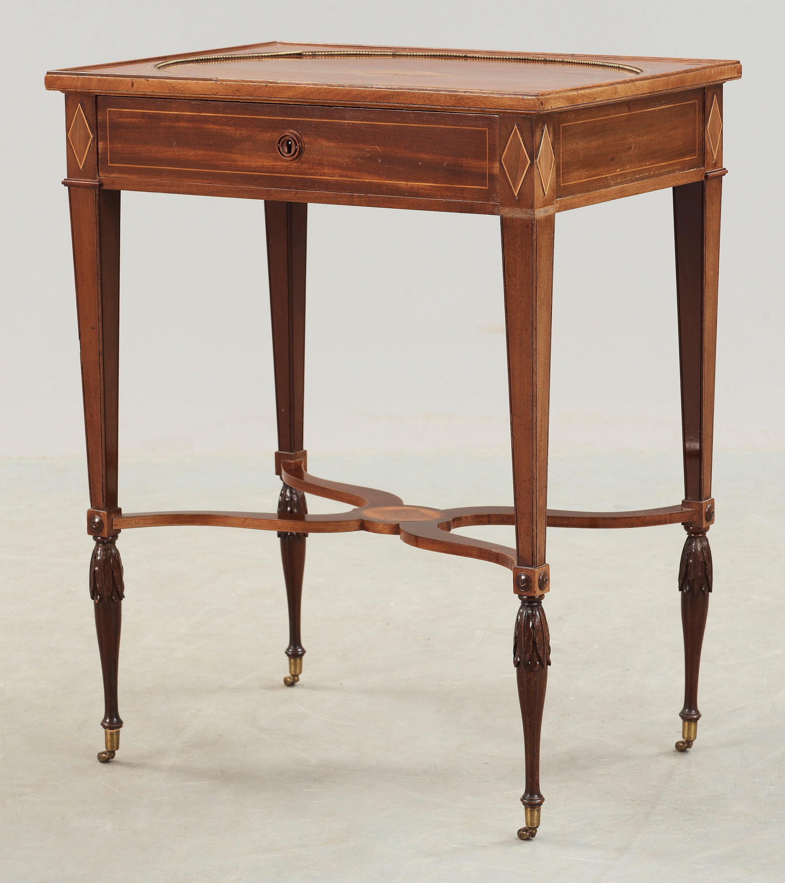 A late Gustavian early 19th century table by L. Qvarnberg, master 1801 ...