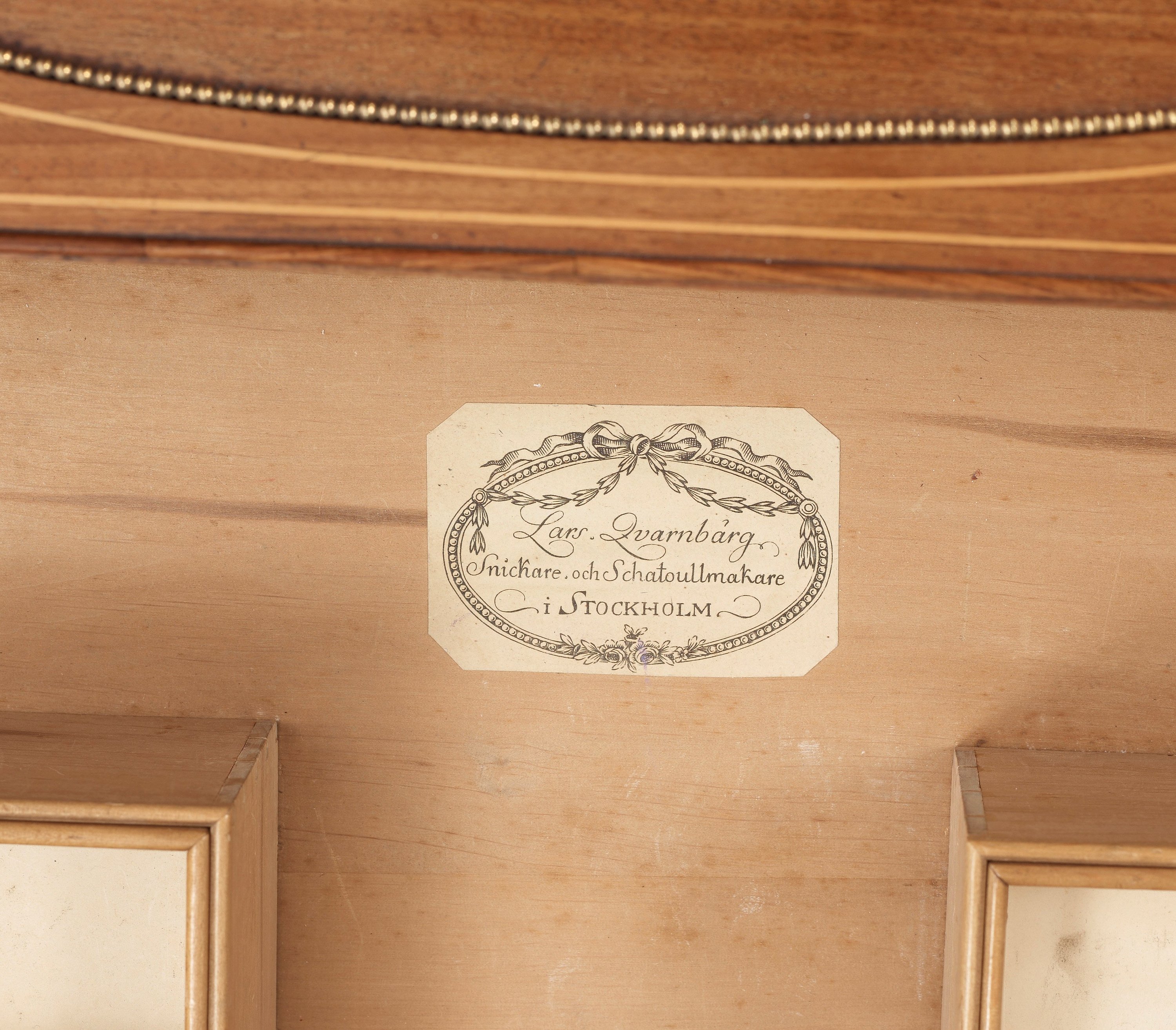 A late Gustavian early 19th century table by L. Qvarnberg, master 1801 ...