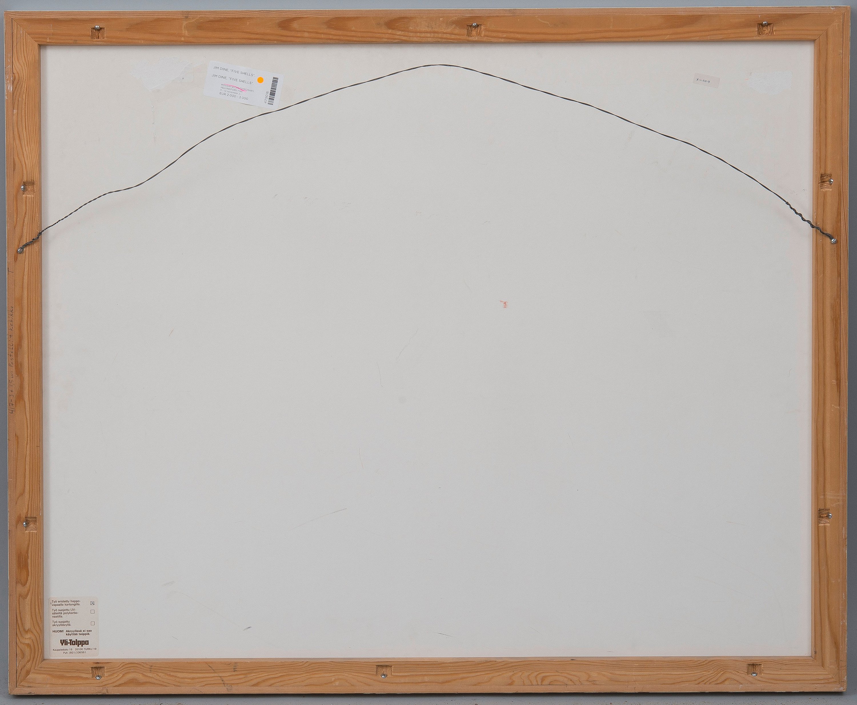 Jim Dine, "FIVE SHELLS". - Bukowskis