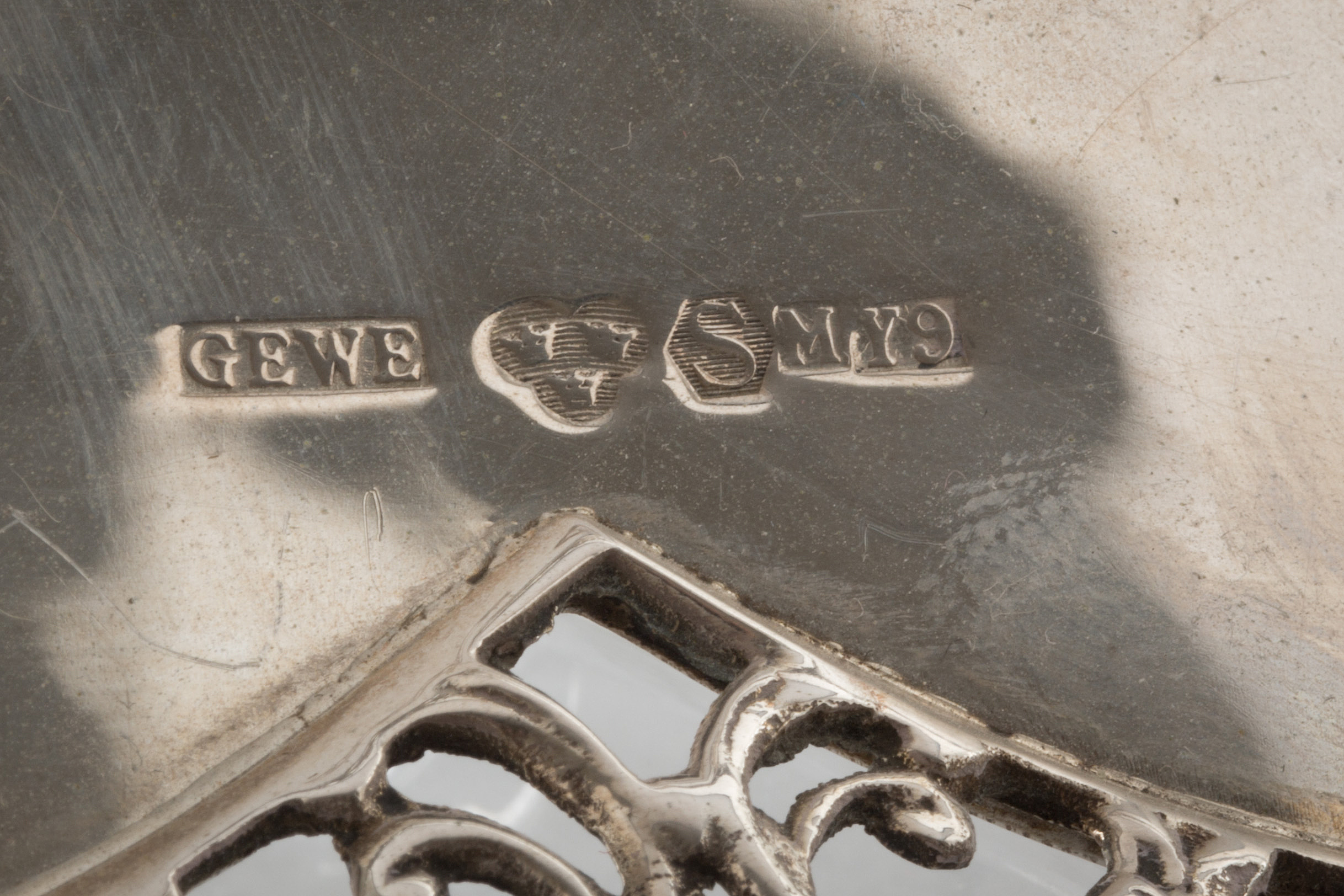 GRÄDDKANNA, SOCKERSKÅL OCH BRICKA, silver, GEWE Malmö 1973, total vikt ...