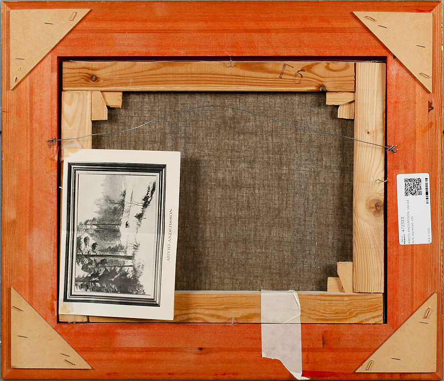 ARVID ANDERSSON, olja på duk, signerad. - Bukowskis