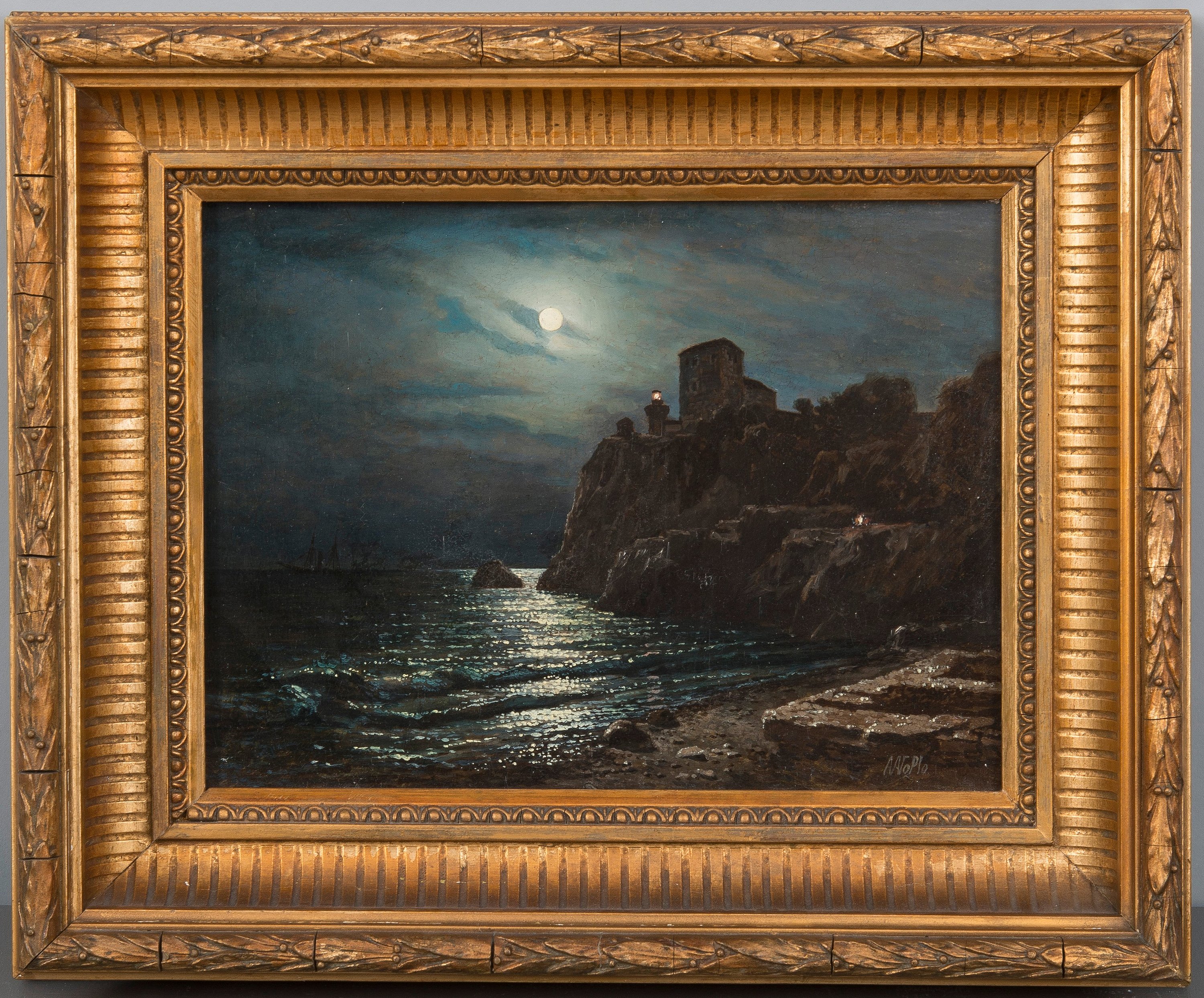 Lev Feliksovic Lagorio, MOONLIGHT SEALANDSCAPE. - Bukowskis