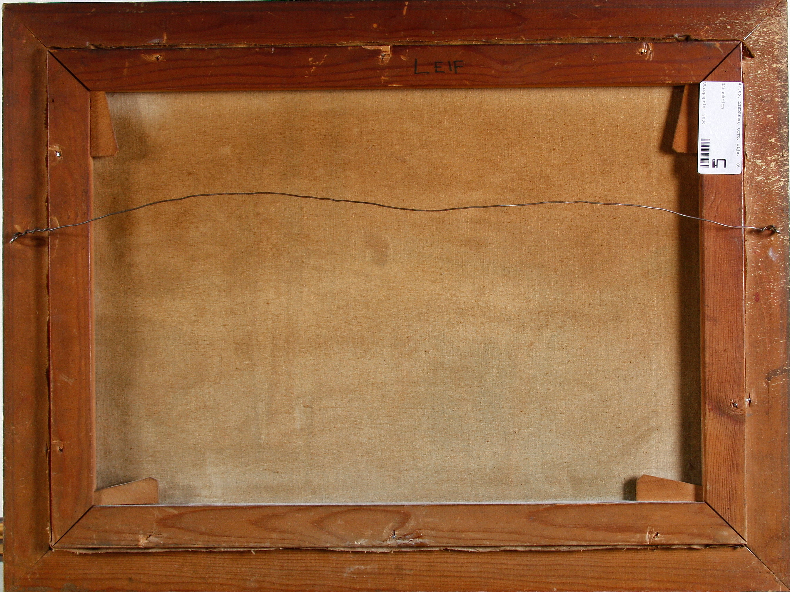 LINDBERG, OTTO, olja på duk. Sign. - Bukowskis