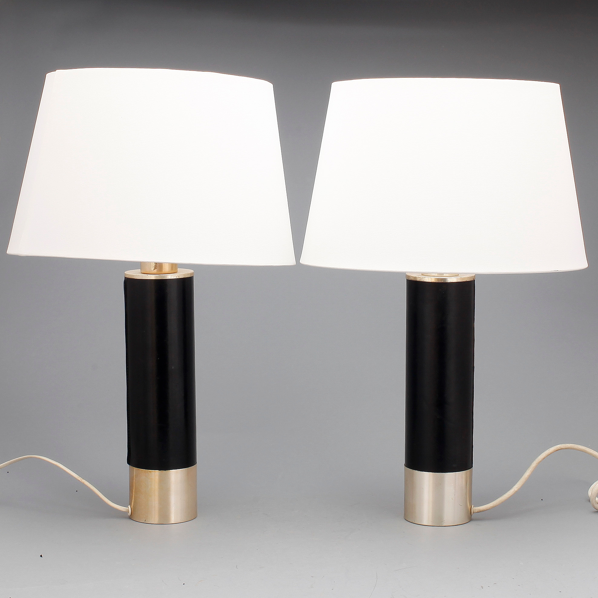 BORDSLAMPOR, ett par, Falkenberg, 1960-tal. - Bukowskis