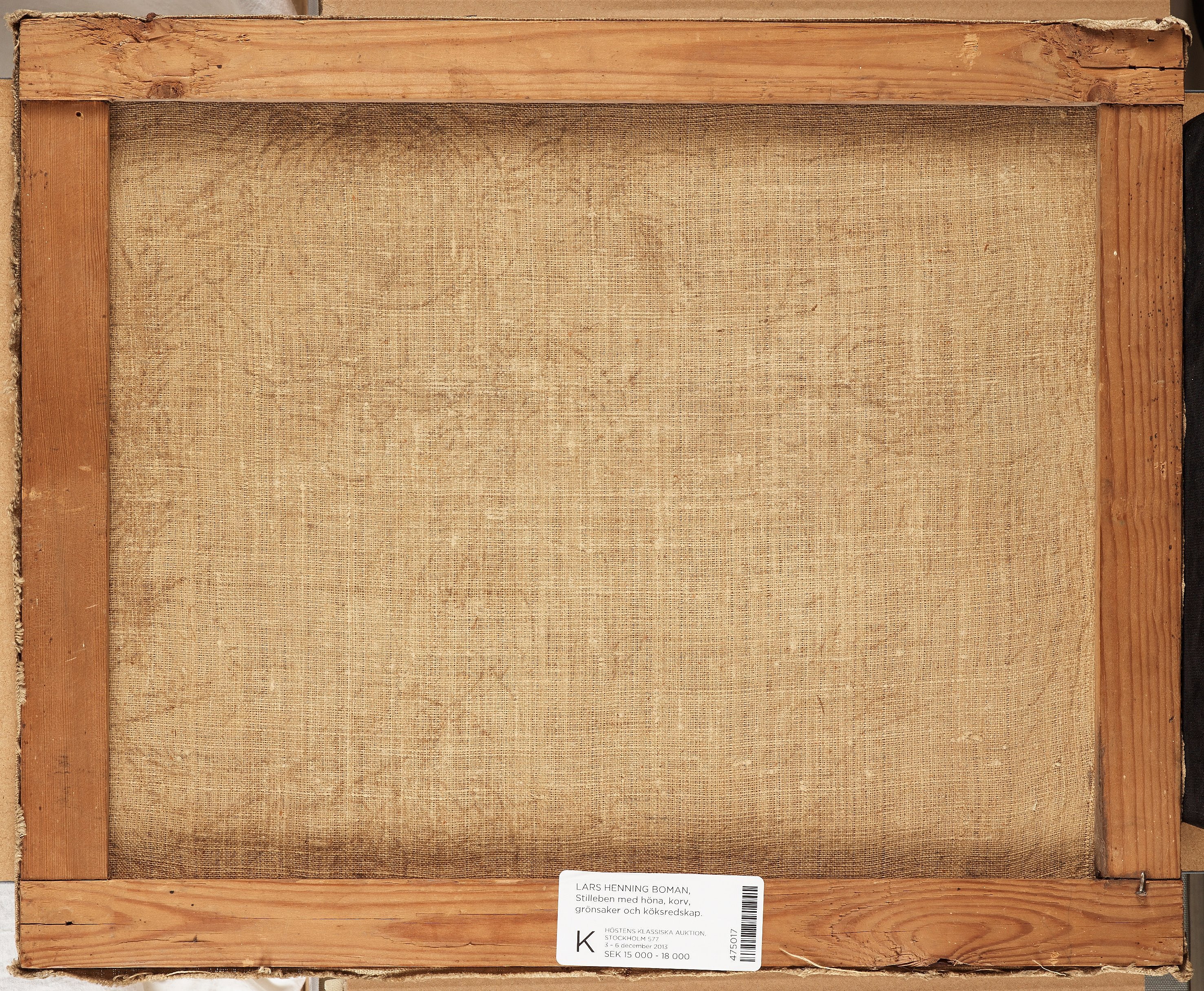 Lars Henning Boman, Still life with a hen, sausage, vegetables and ...